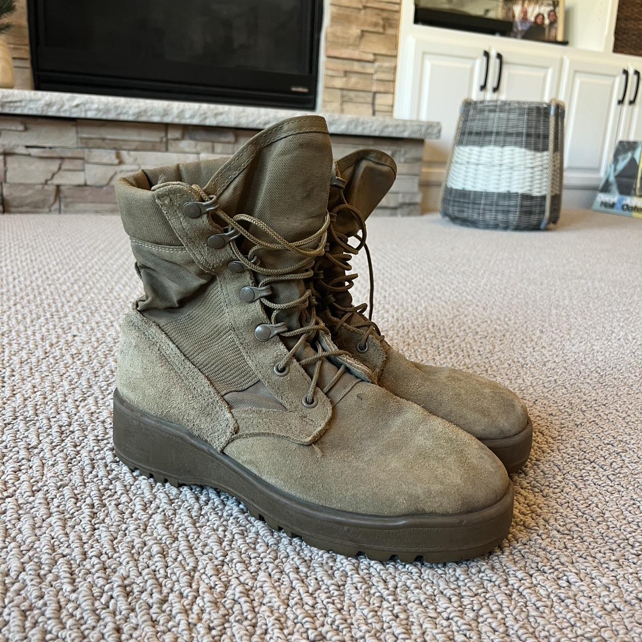 Military combat boots Size on tag says 6W, they fit... | Depop