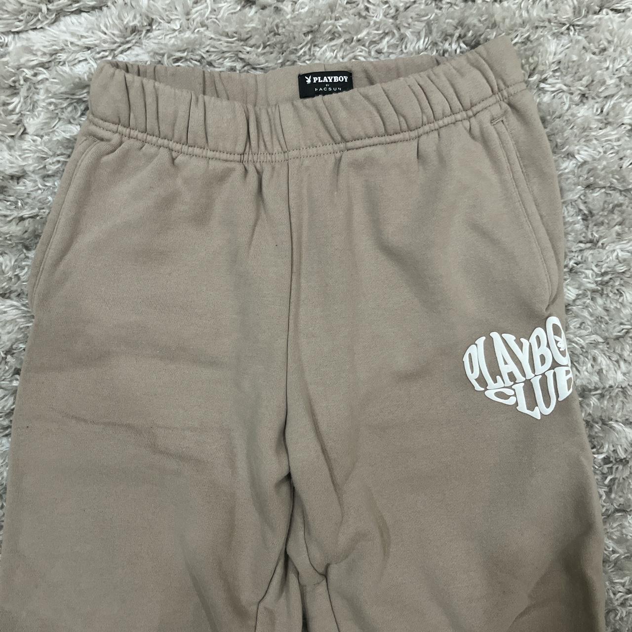 playboy brown pacsun sweats - Depop