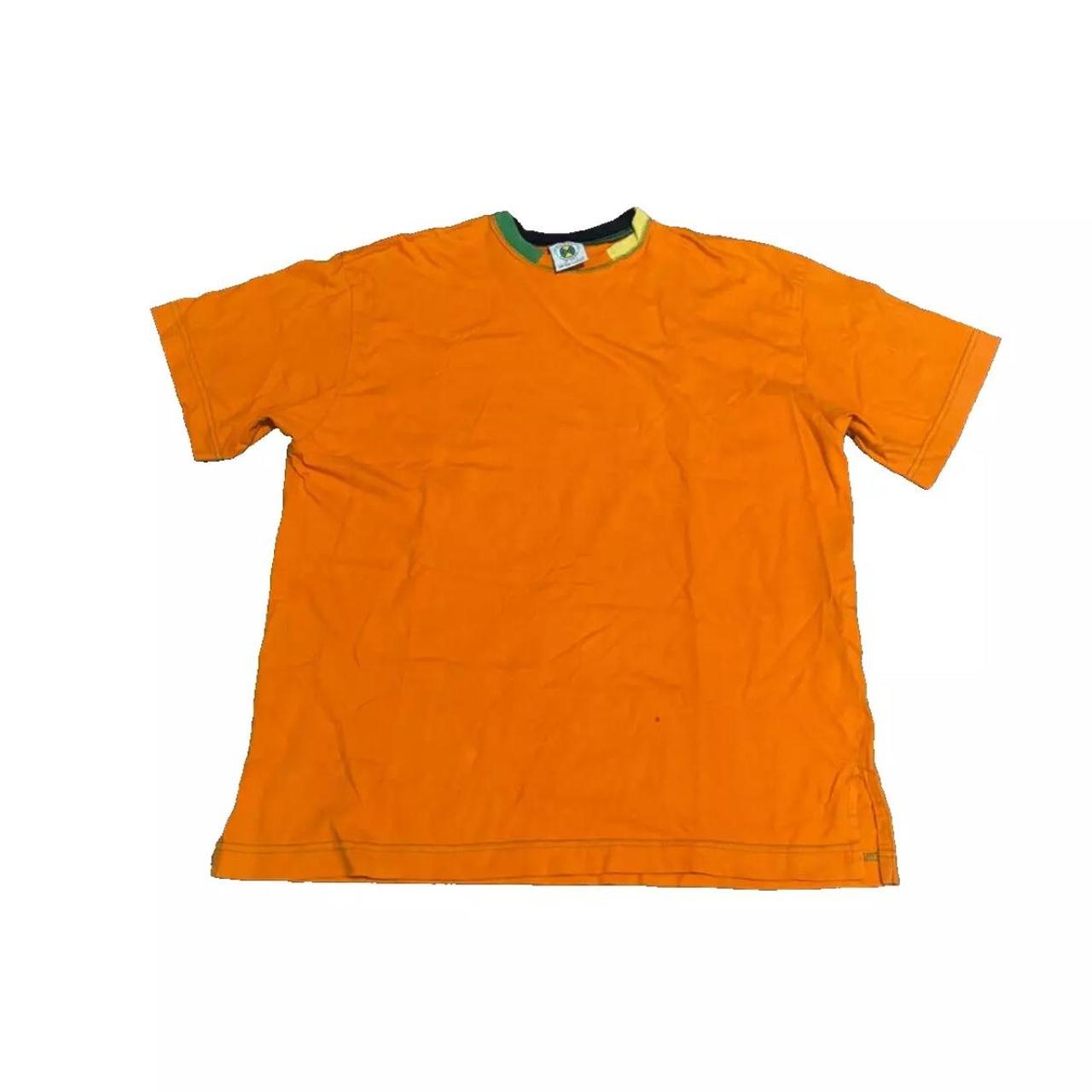 #VTG Cross Colours Shirt Orange OSFA Made in USA Ya... | Depop