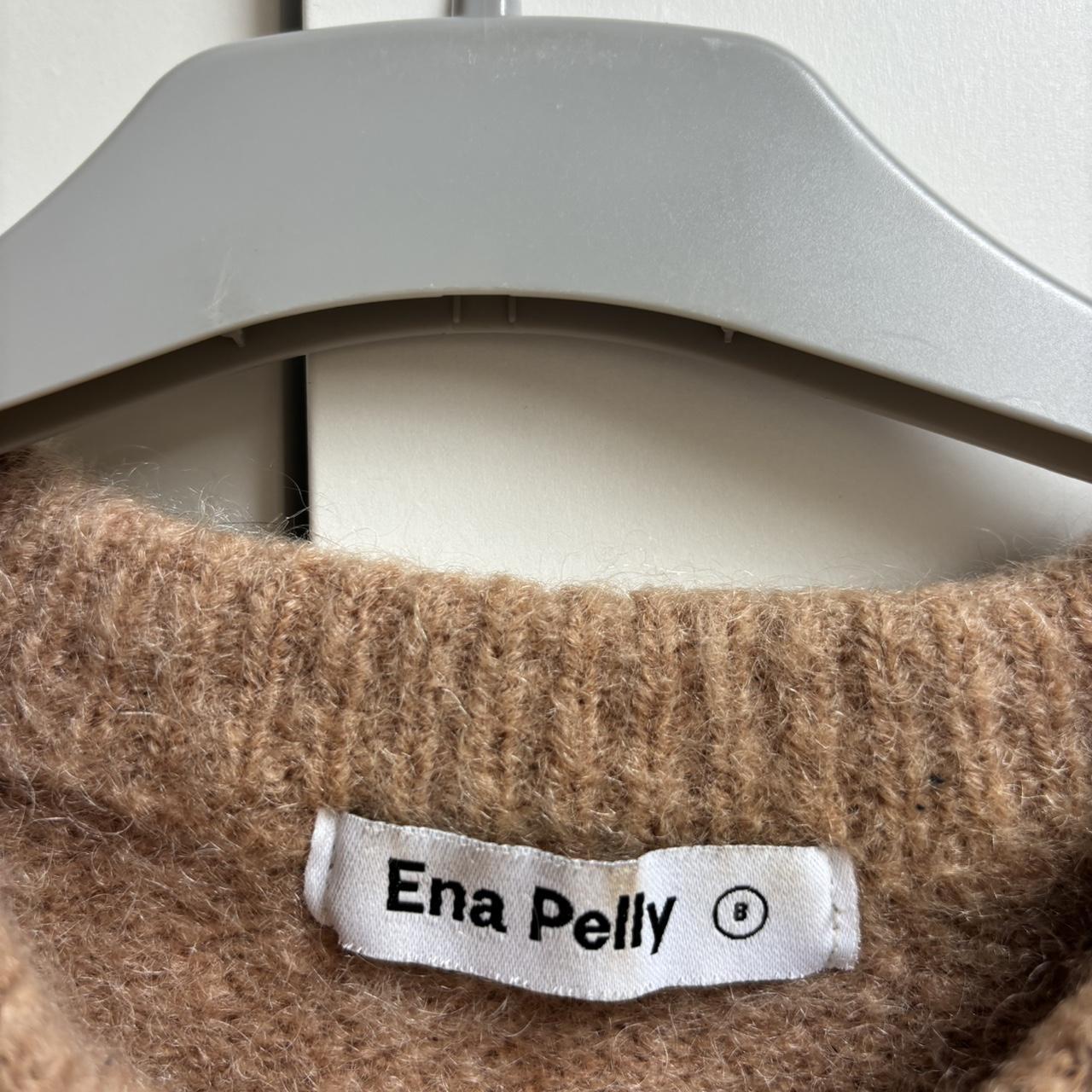 Ena Pelly mohair knit jumper in tan #enapelly... - Depop