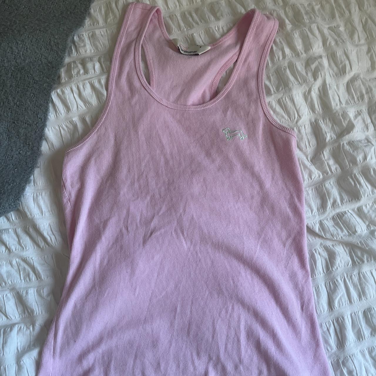 Pink Peter Alexander singlet size small but I would... - Depop