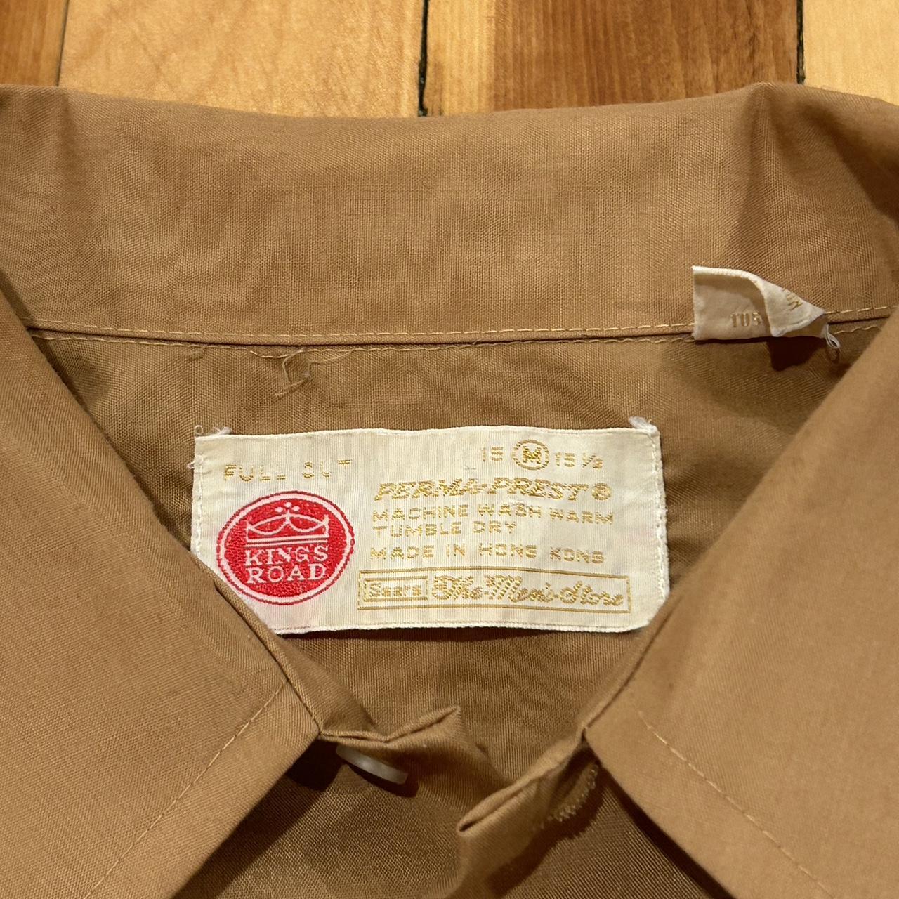 true vintage 70s sears button down shirt. amazing... - Depop