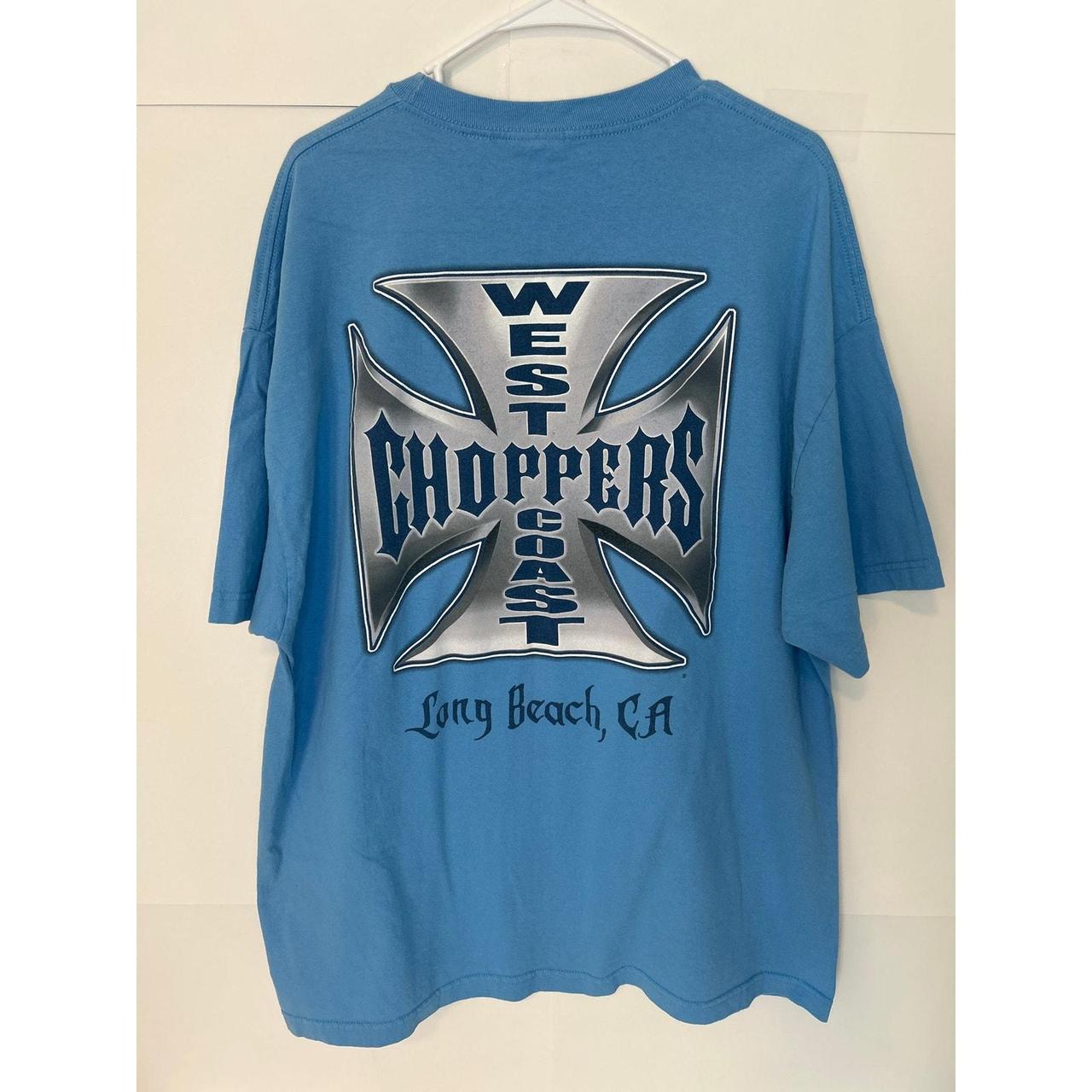 Vintage West Coast Chopper Cross Long Beach Jesse... - Depop