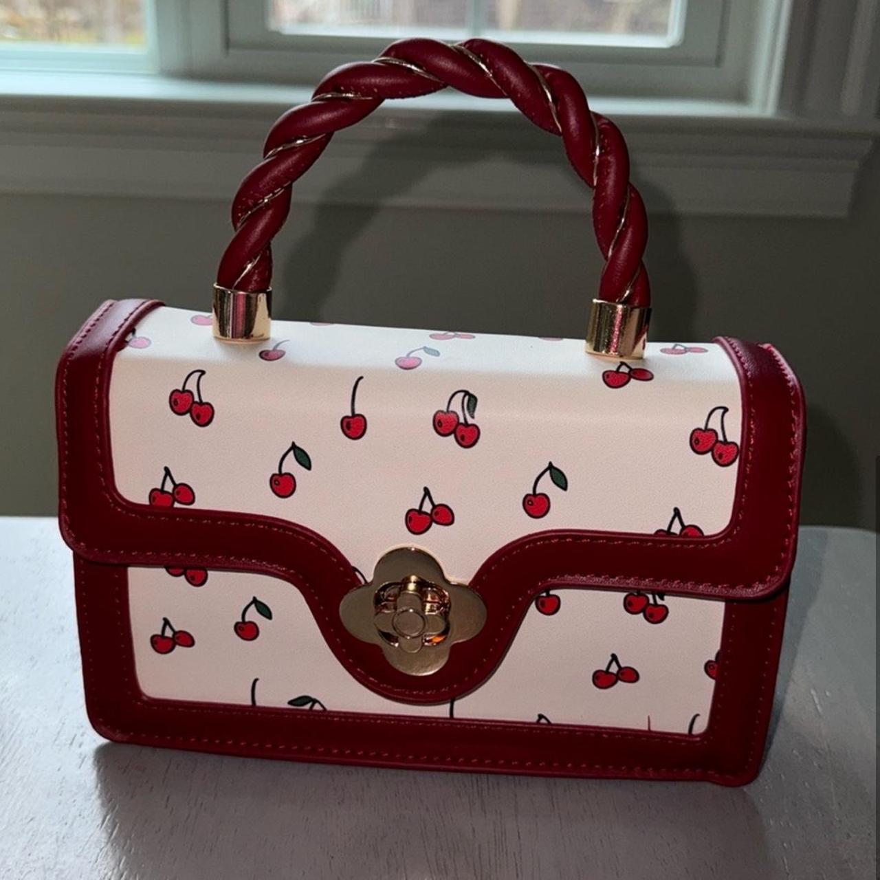 Cherry cross body handbag/purse Selling this new... - Depop