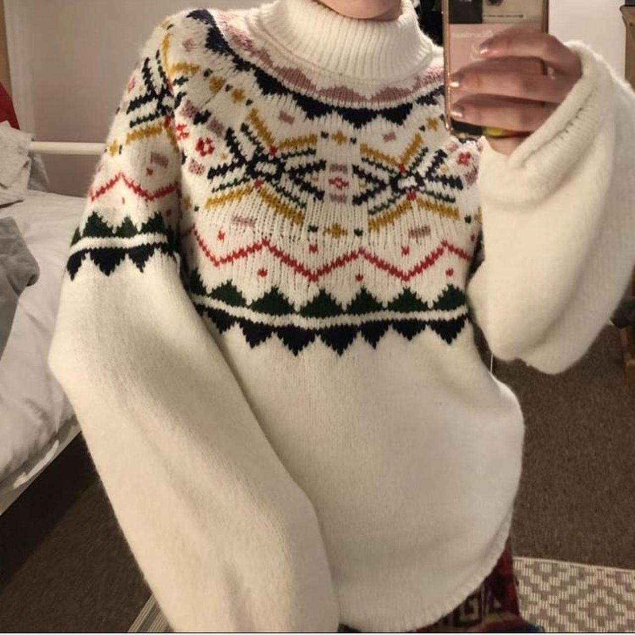 m&s wool knit jumper size S, beautiful condition... - Depop