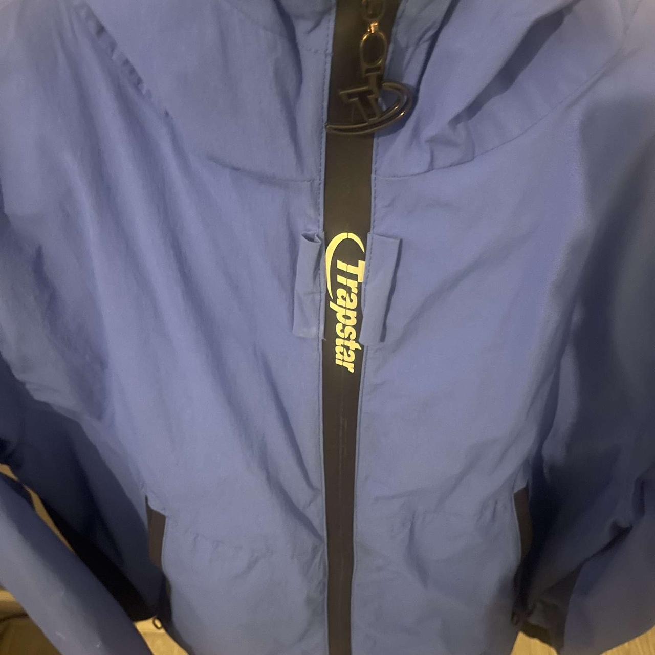 Dark blue trapstar windbreaker In good condition... - Depop