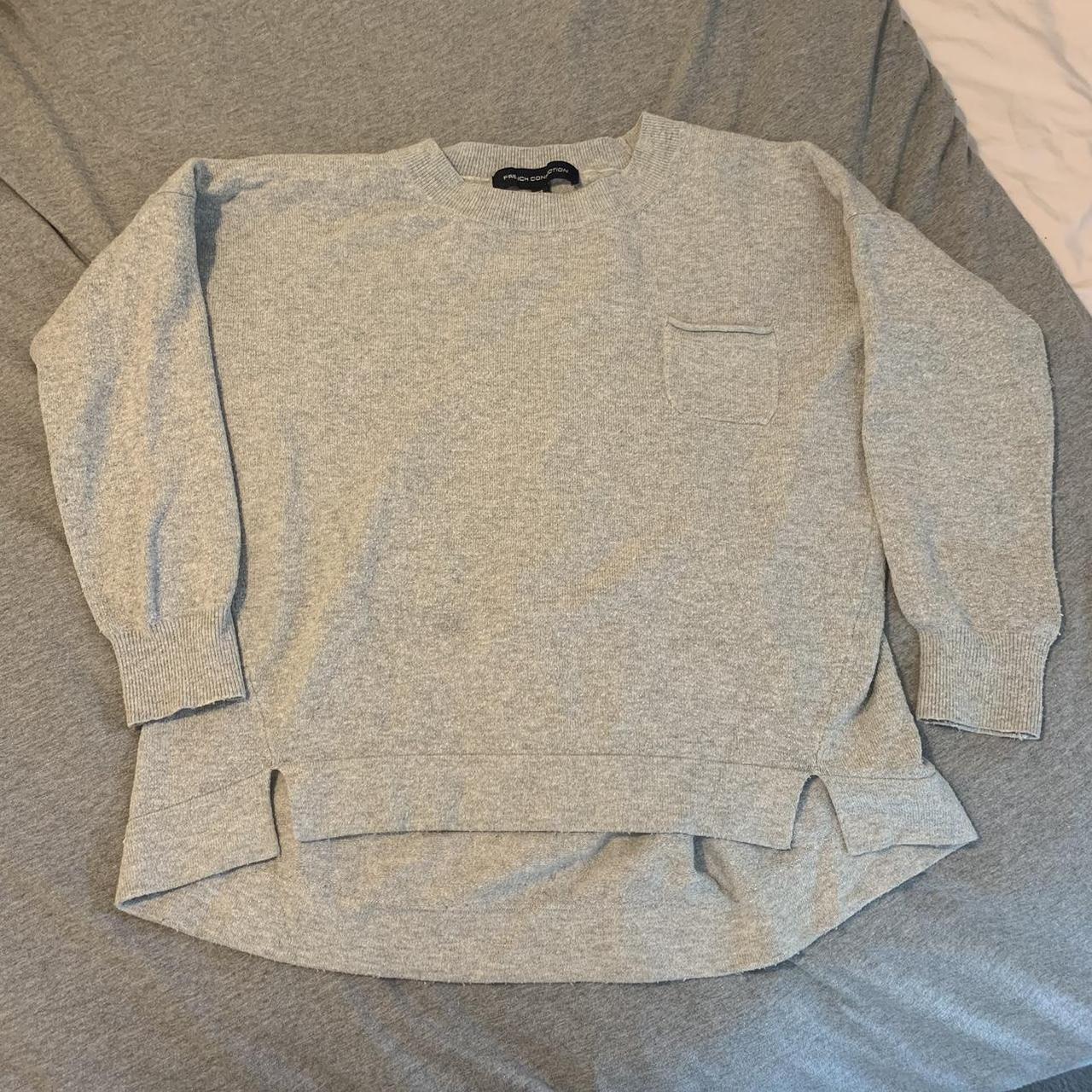 French Connection Women's Grey Jumper | Depop