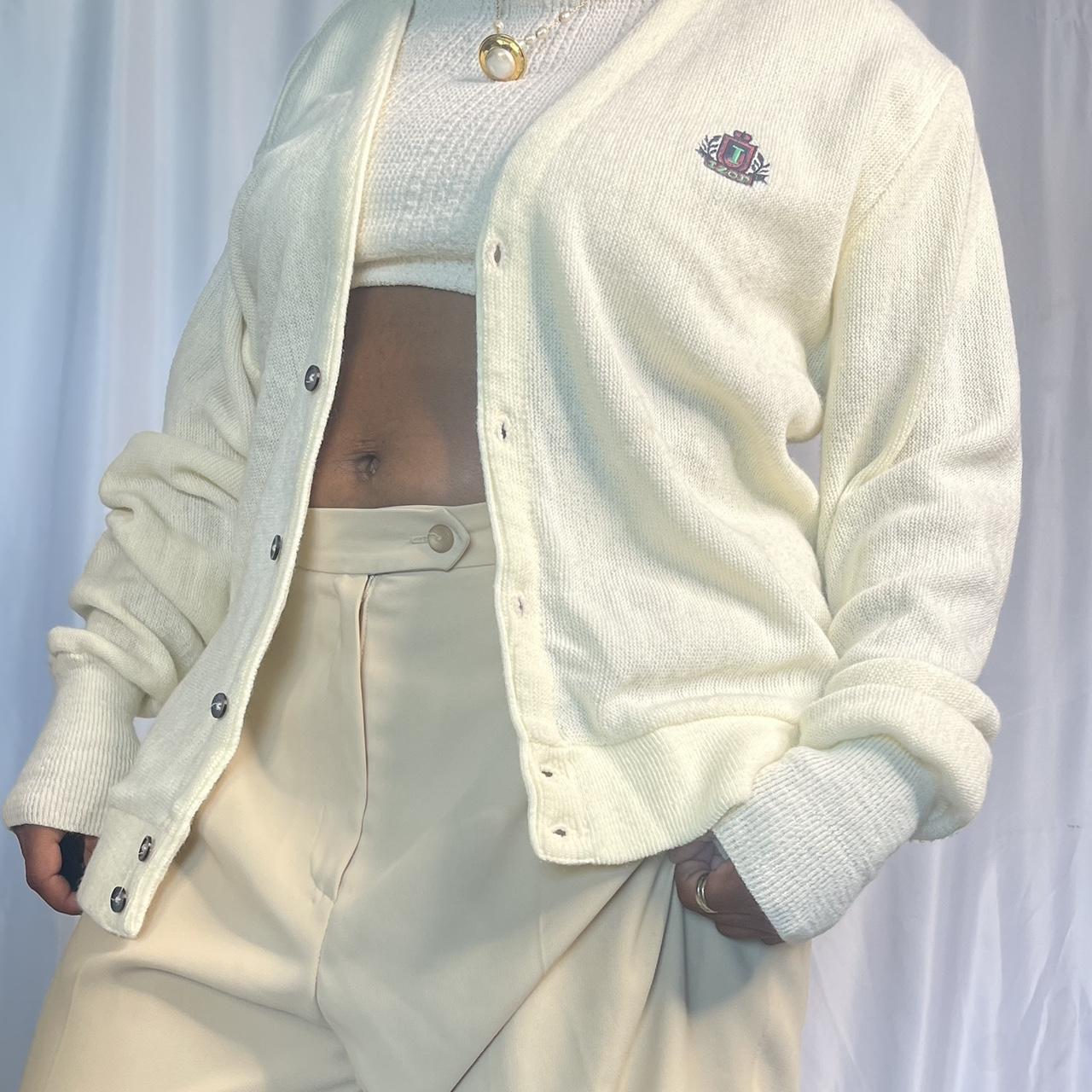 90s Oversized Cream Cardigan Size Large Comfy,... - Depop