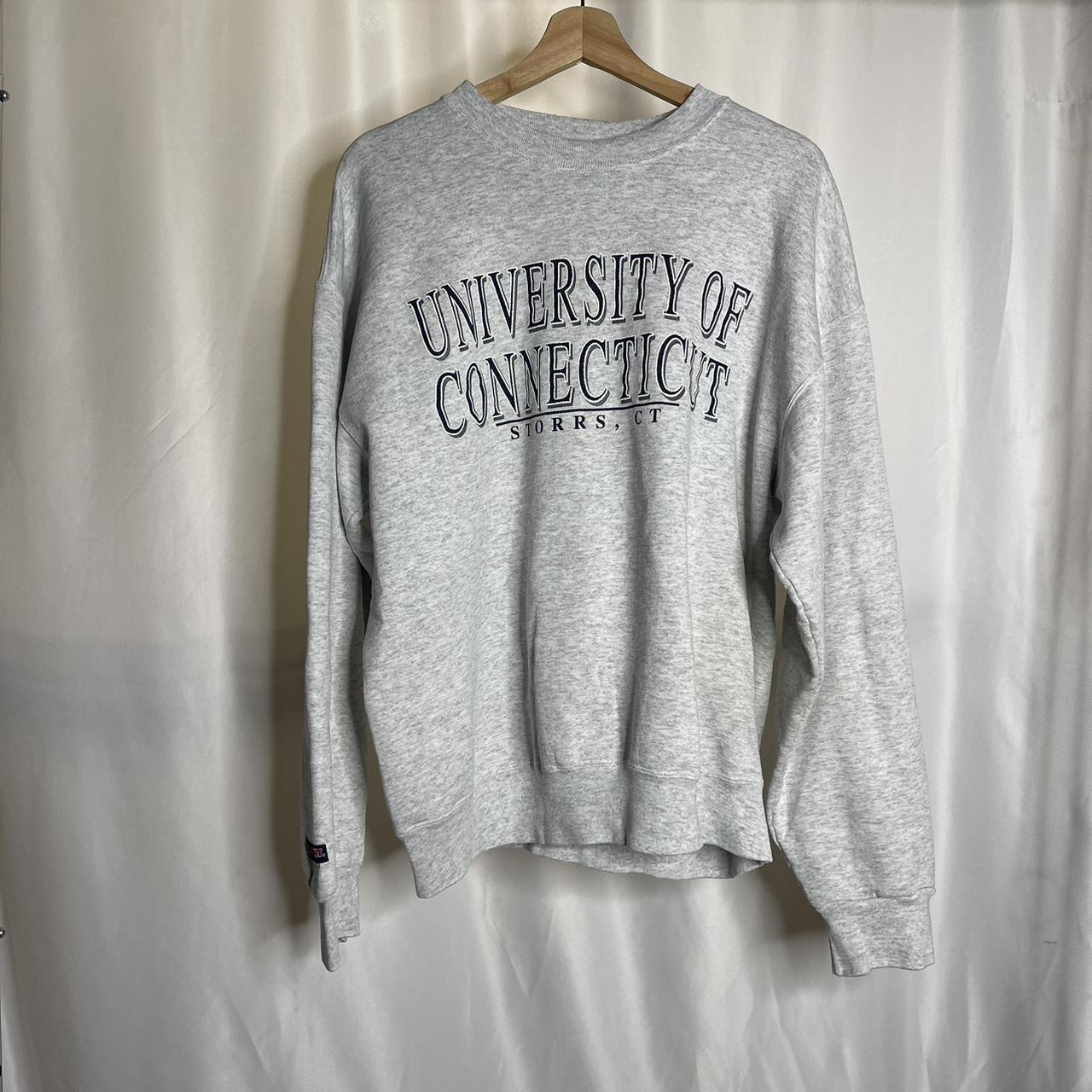 Vintage University Of Connecticut Sweatshirt Size... - Depop