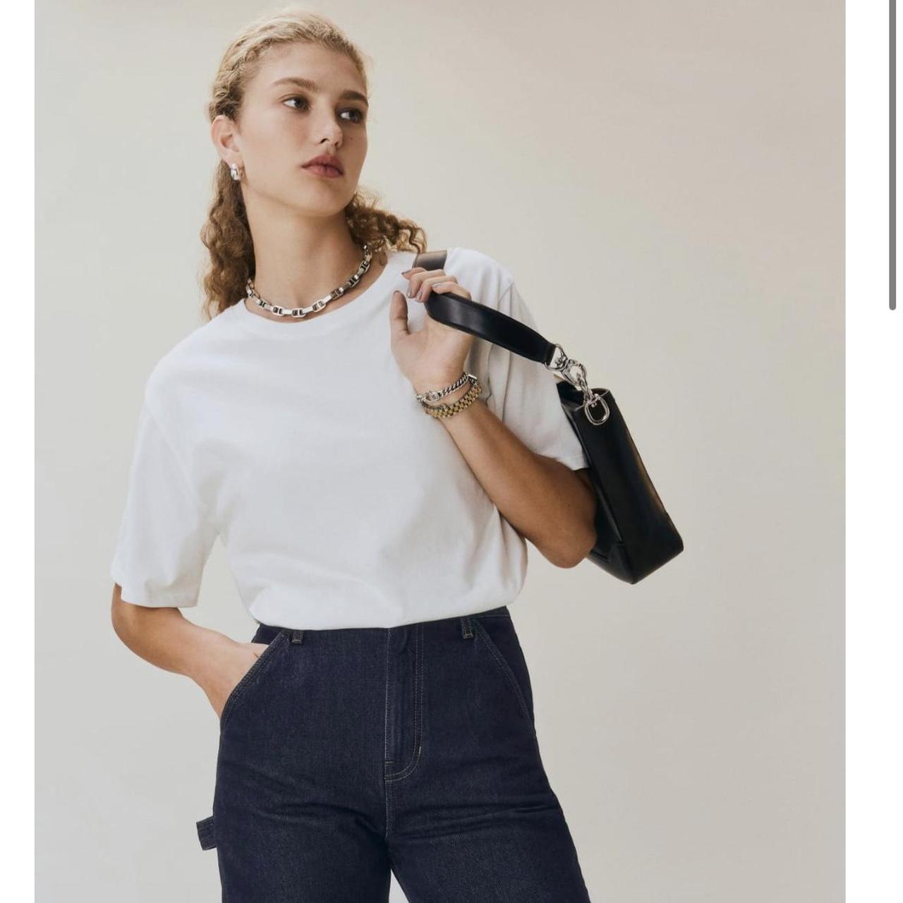 Reformation oversized crew neck tee NWT! - Depop