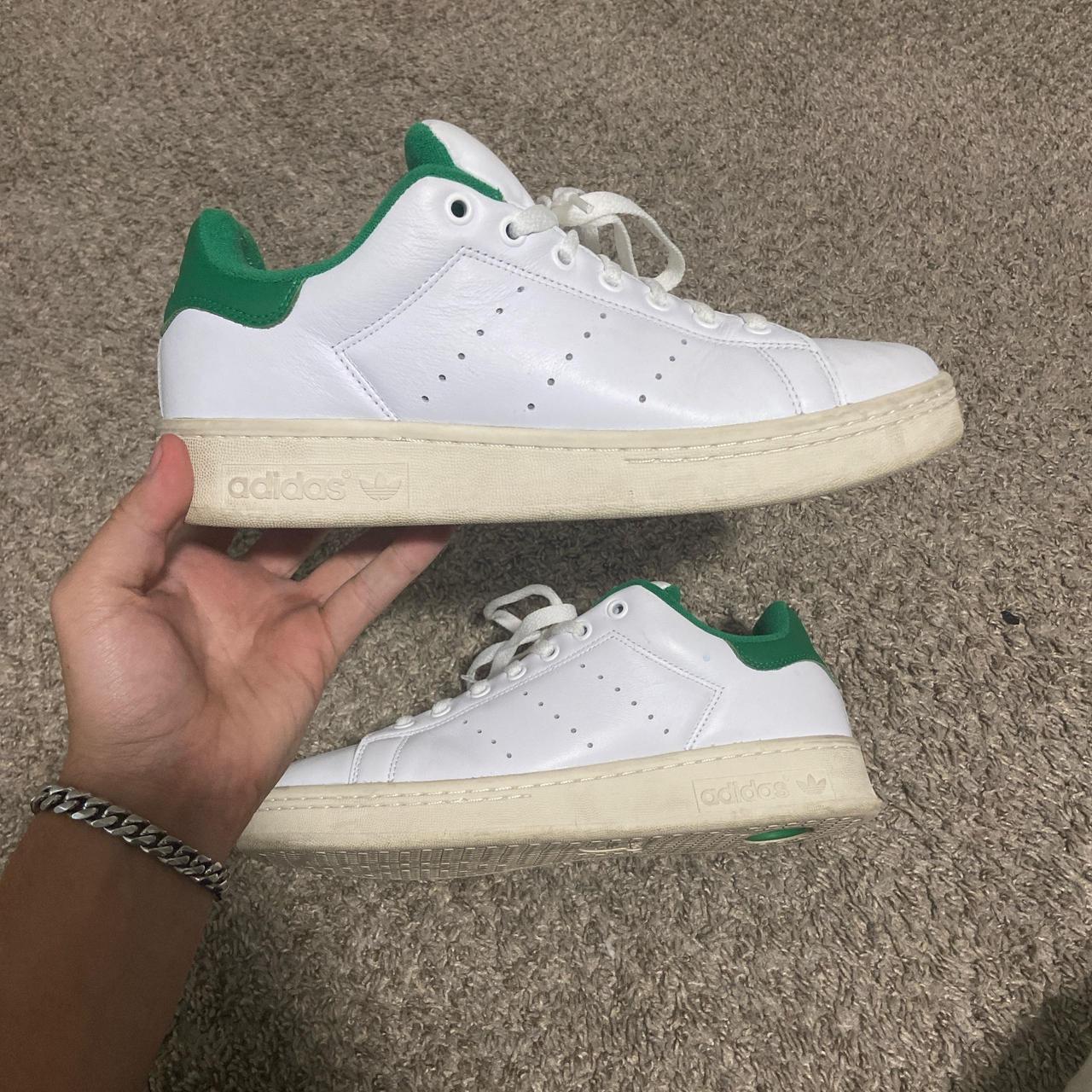 White Addidas Stan smith XLG Perfect with baggy... - Depop