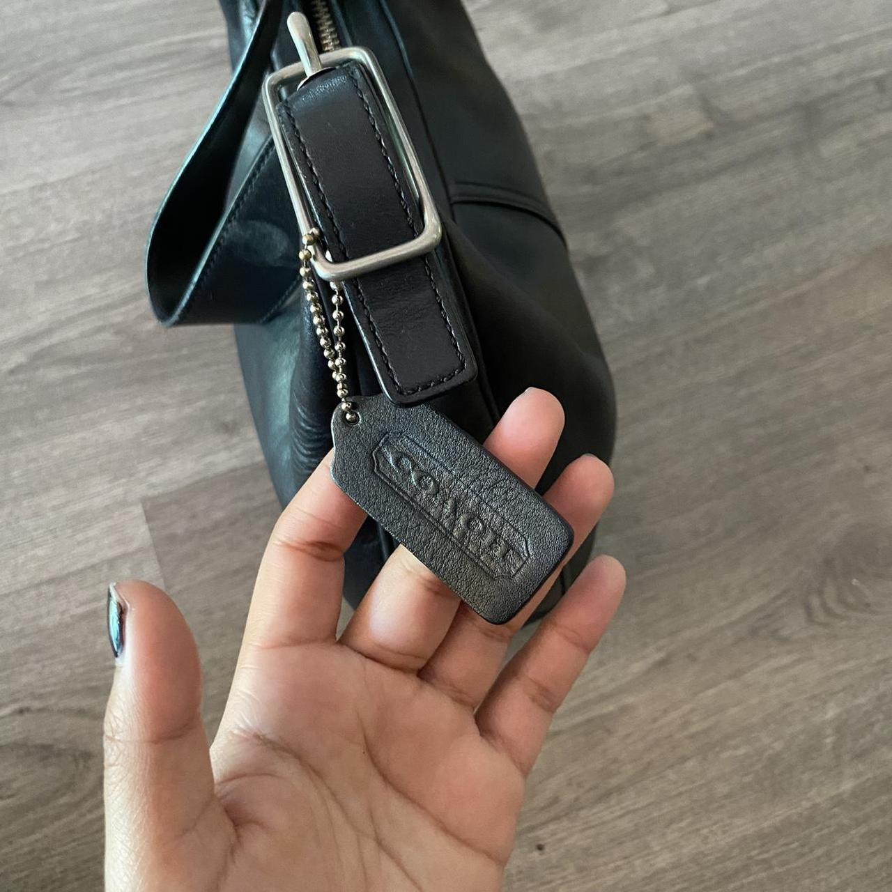 vintage coach 9342 zoe leather shoulder bag double... - Depop