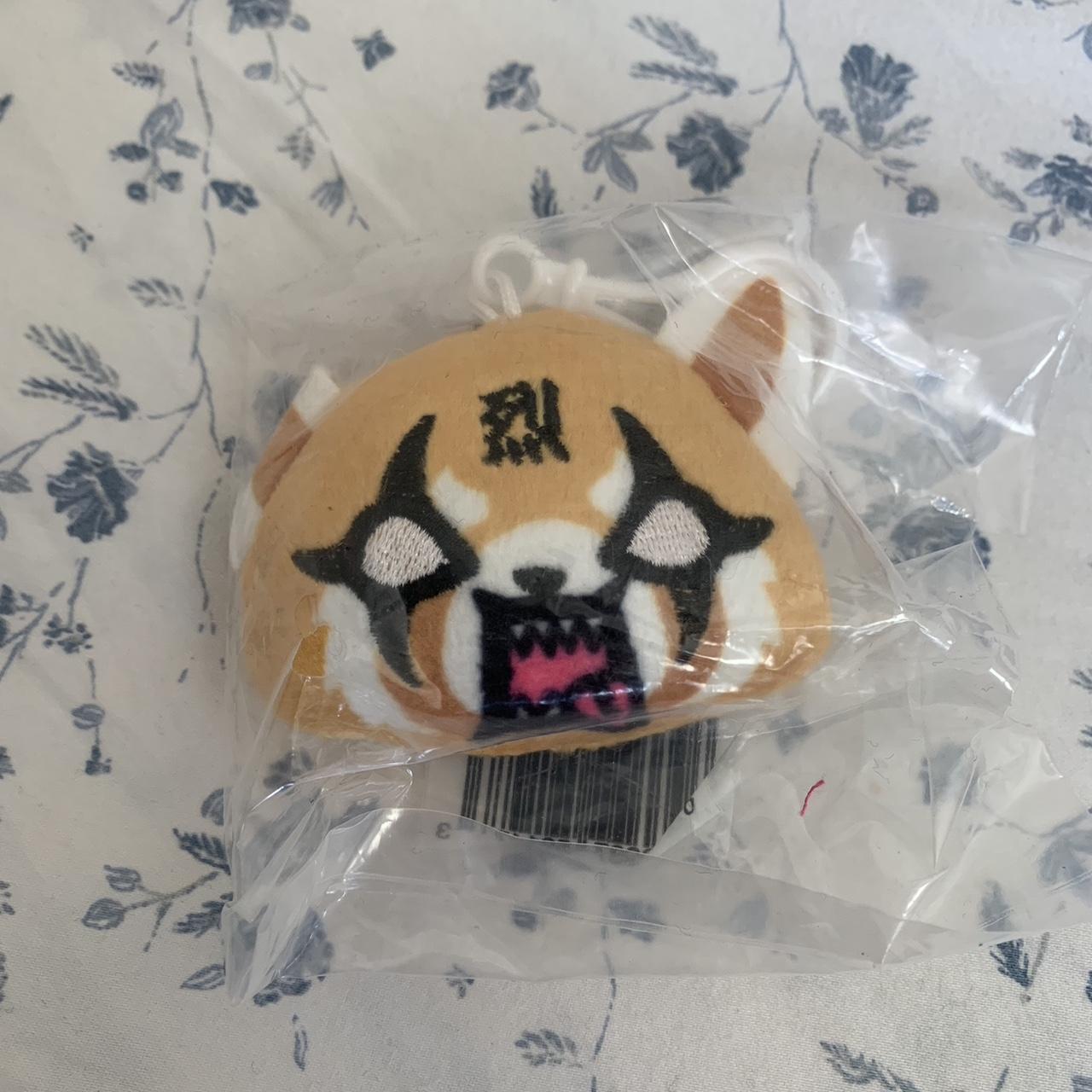 Sanrio keychain head aggretsuko mascot plush - Depop