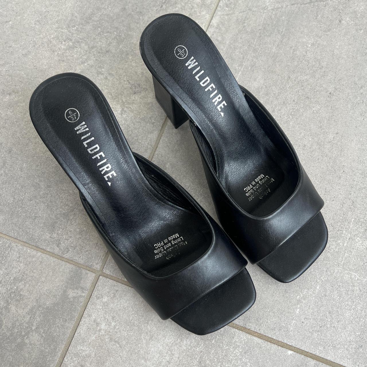 Wildfire black mules #mules Size 6 AU never worn,... | Depop