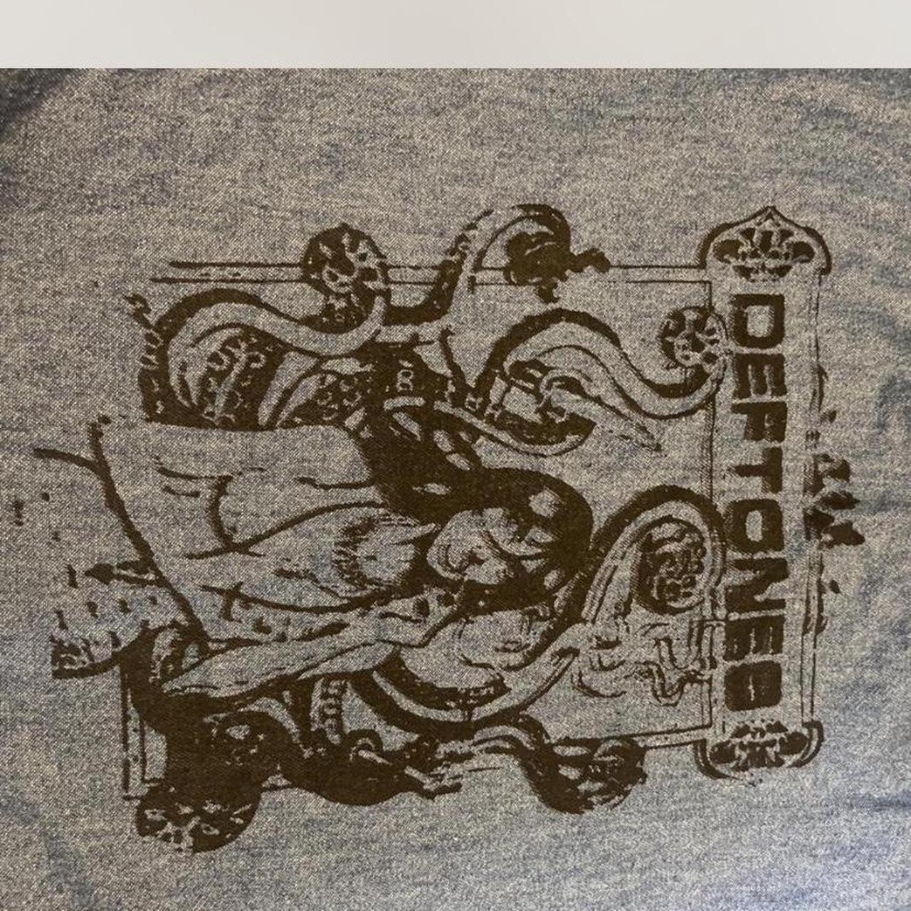 Xl Deftones blue denim jacket - Depop