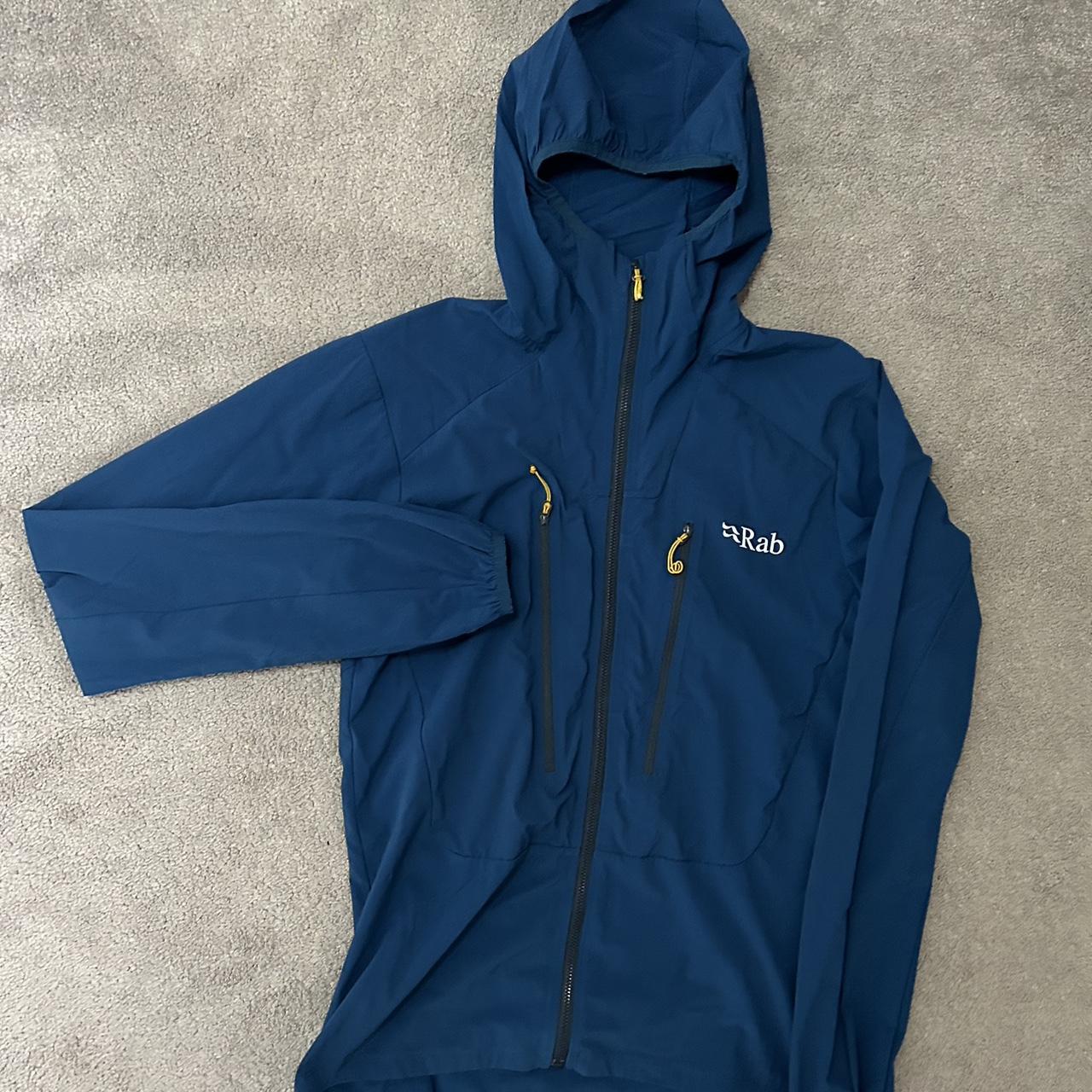 Men’s Rab Borealis Full Zip Windbreaker Jacket Blue,... - Depop