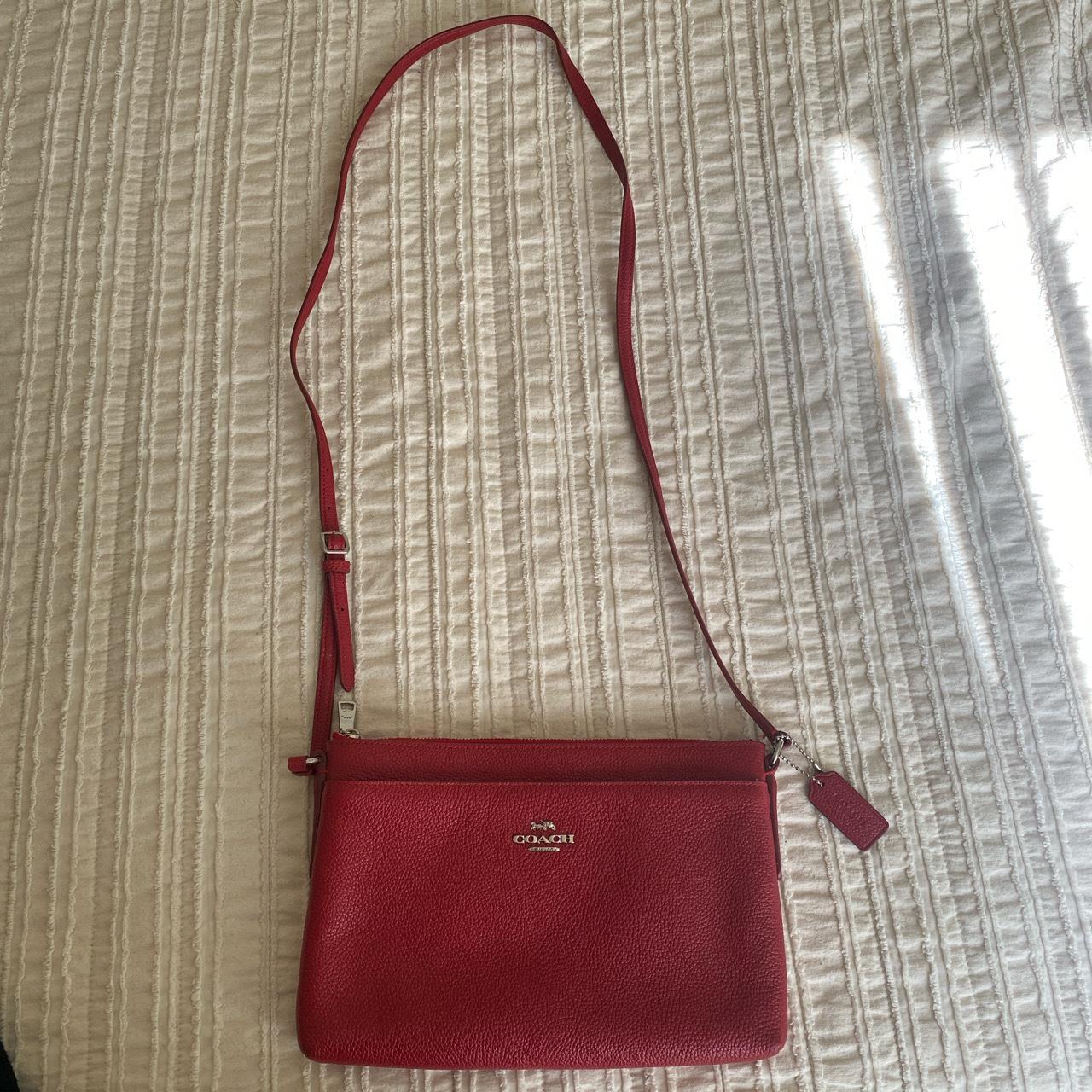 Coach Red Cross body purse! ️ - Some small marks but... - Depop