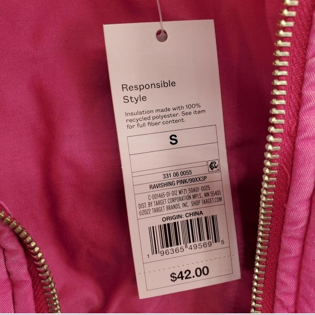 Wild Fable Quilted Bomber Jacket Ravishing Pink... - Depop