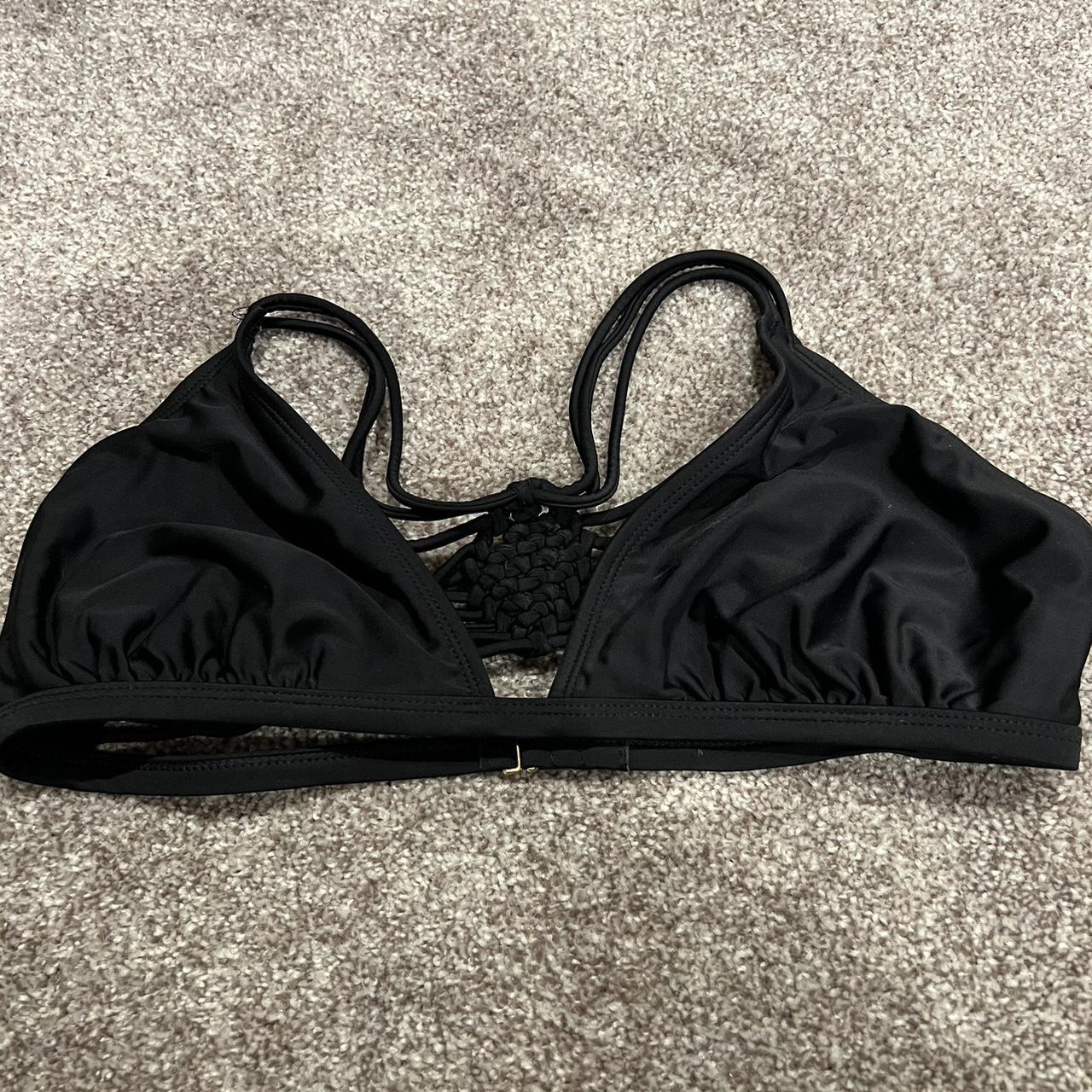 Black kini top. Worn but super cute on and good... - Depop
