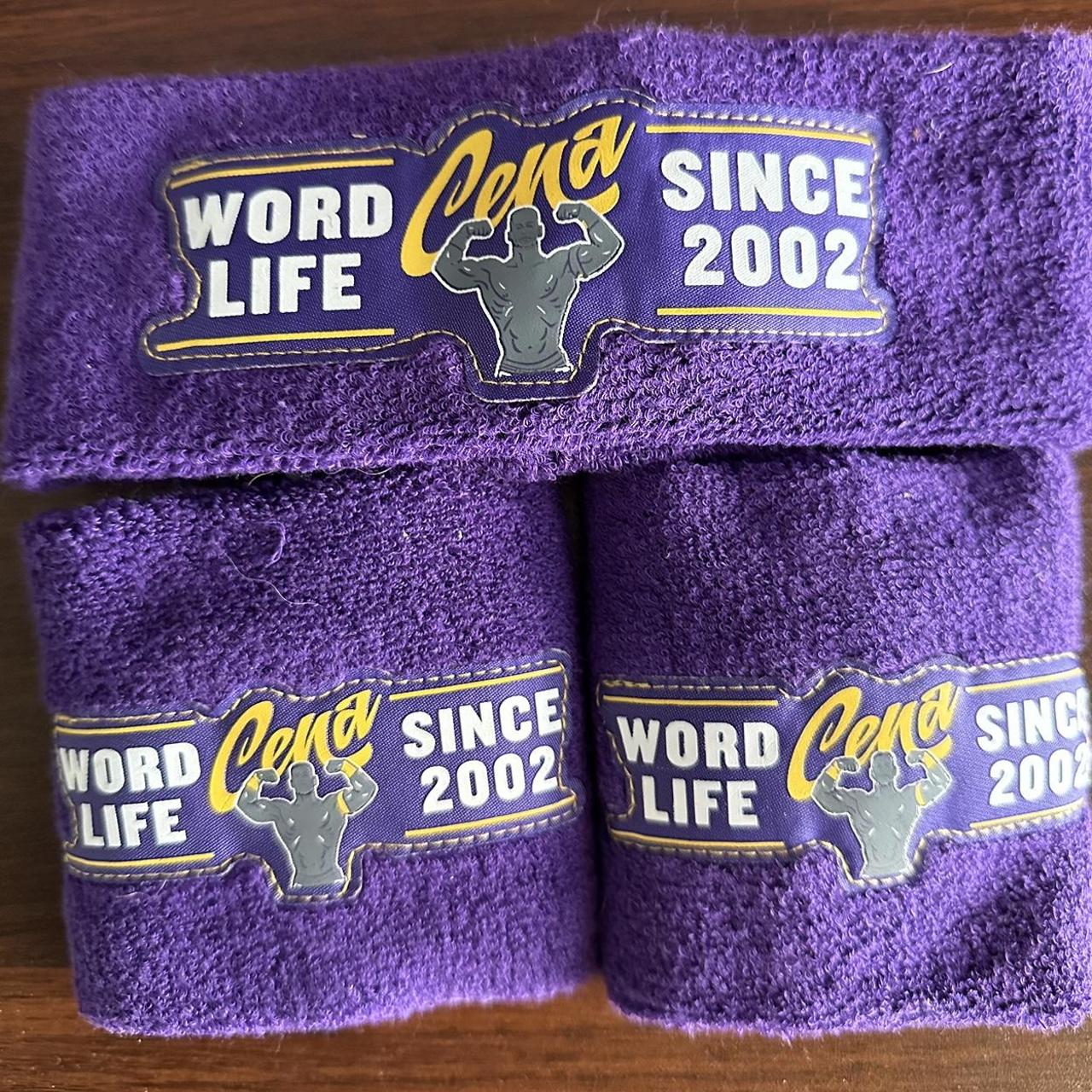 John Cena “Word Life” Throwback Sweat Bands... - Depop