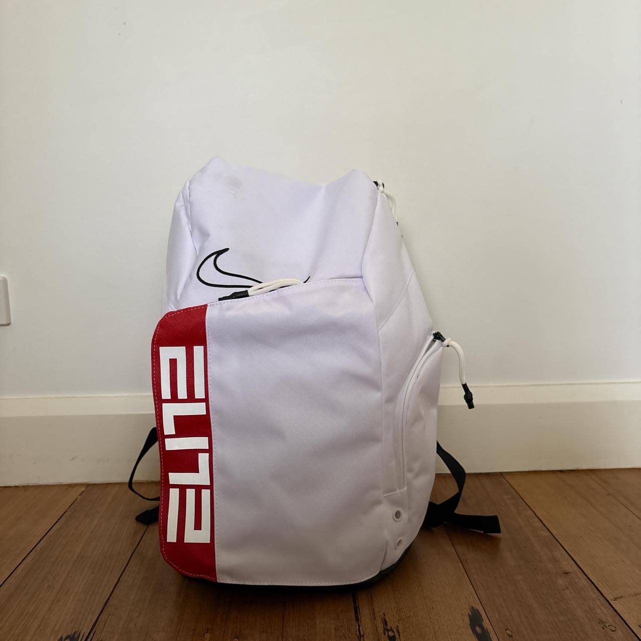 White and red Elite Nike backpack #backpack... | Depop