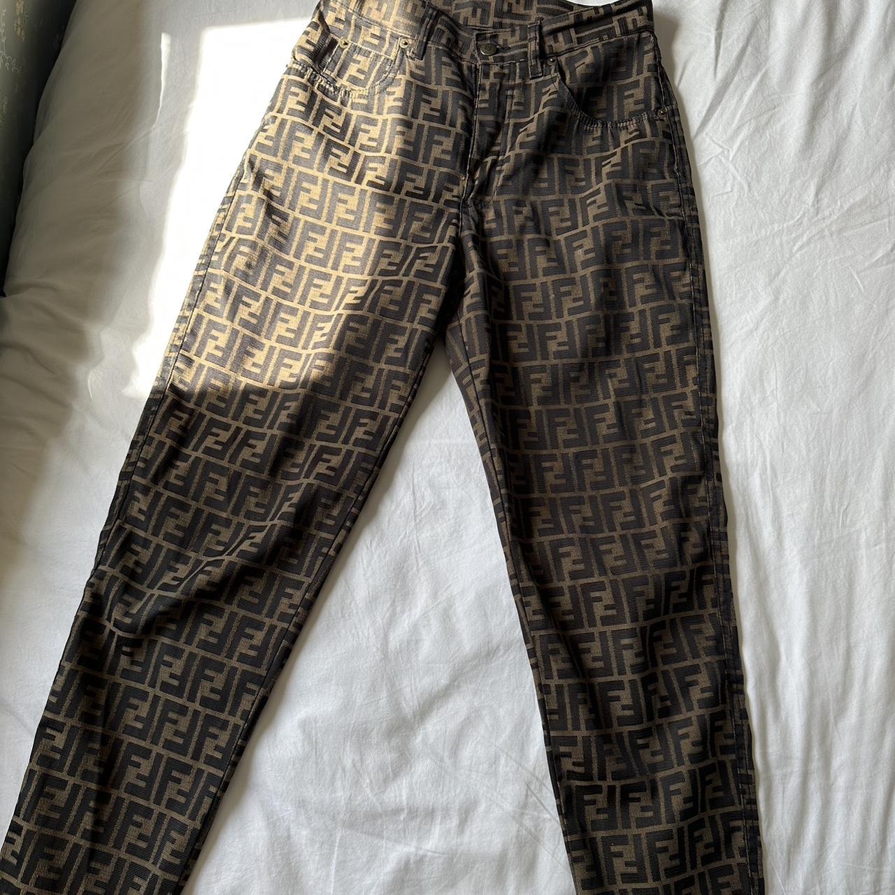Fendi trousers Vintage fendi trouser Tag says W29... - Depop