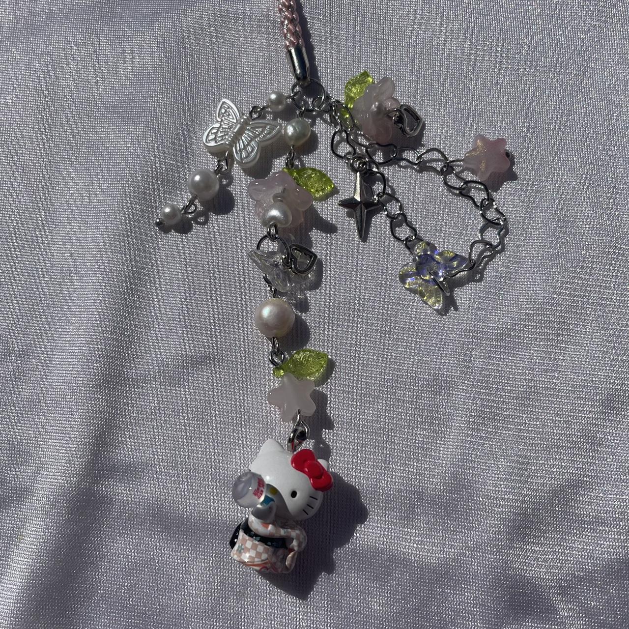 🌸 hello kitty phone charm handmade by me price... - Depop
