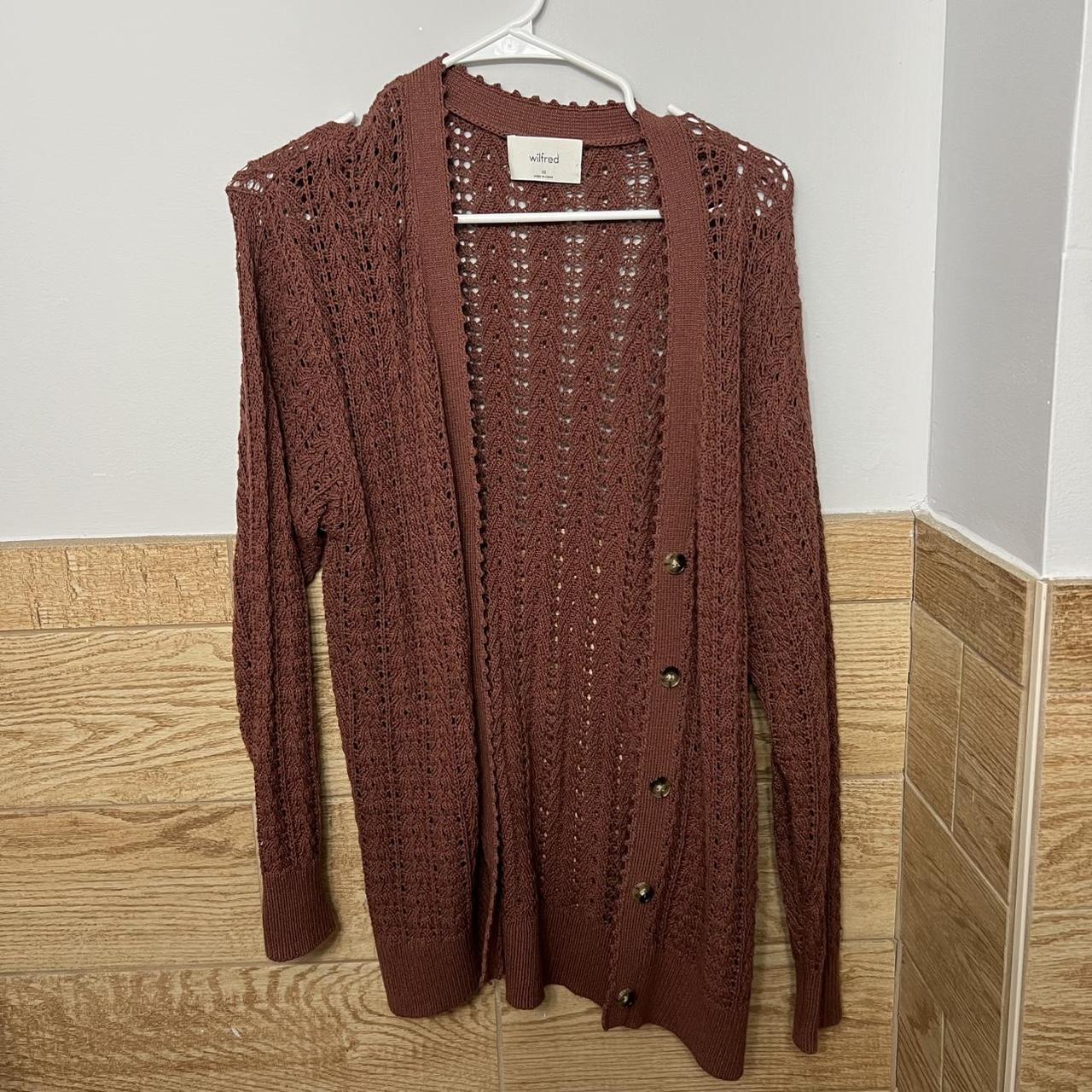 aritzia wilfred reverence cardigan only worn few... | Depop
