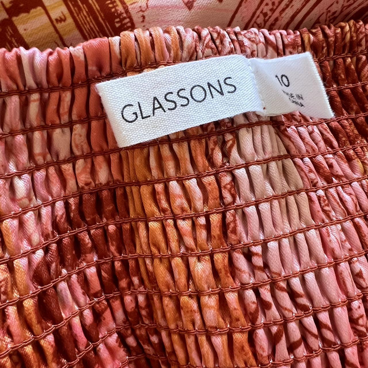 glassons top euro summer vibes size 10 fits m - l - Depop