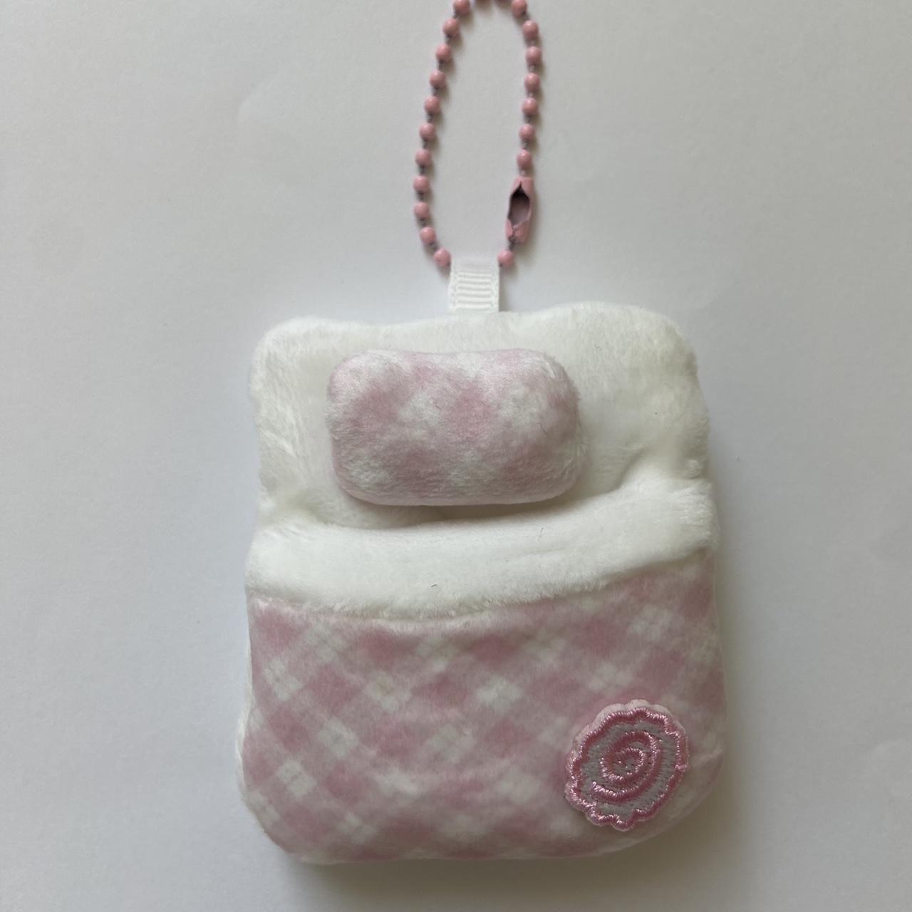 pink fish cake plush bed keychain item # 57 (this... | Depop