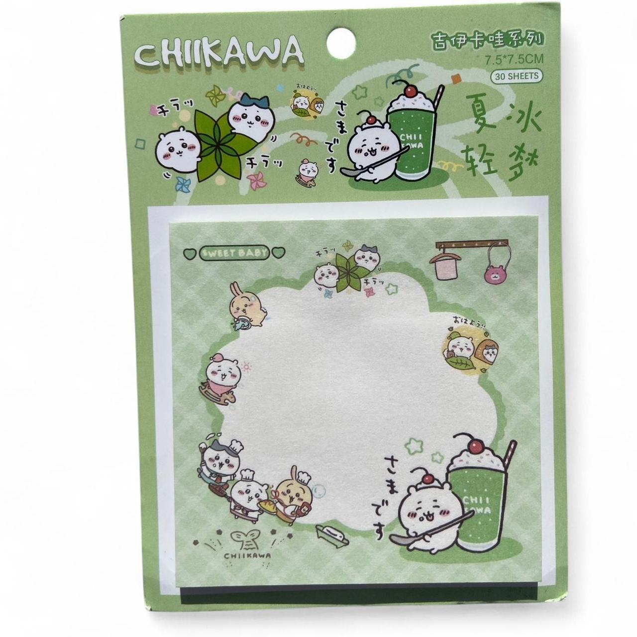 chiikawa matcha green sticky notes item # 191 (this... | Depop
