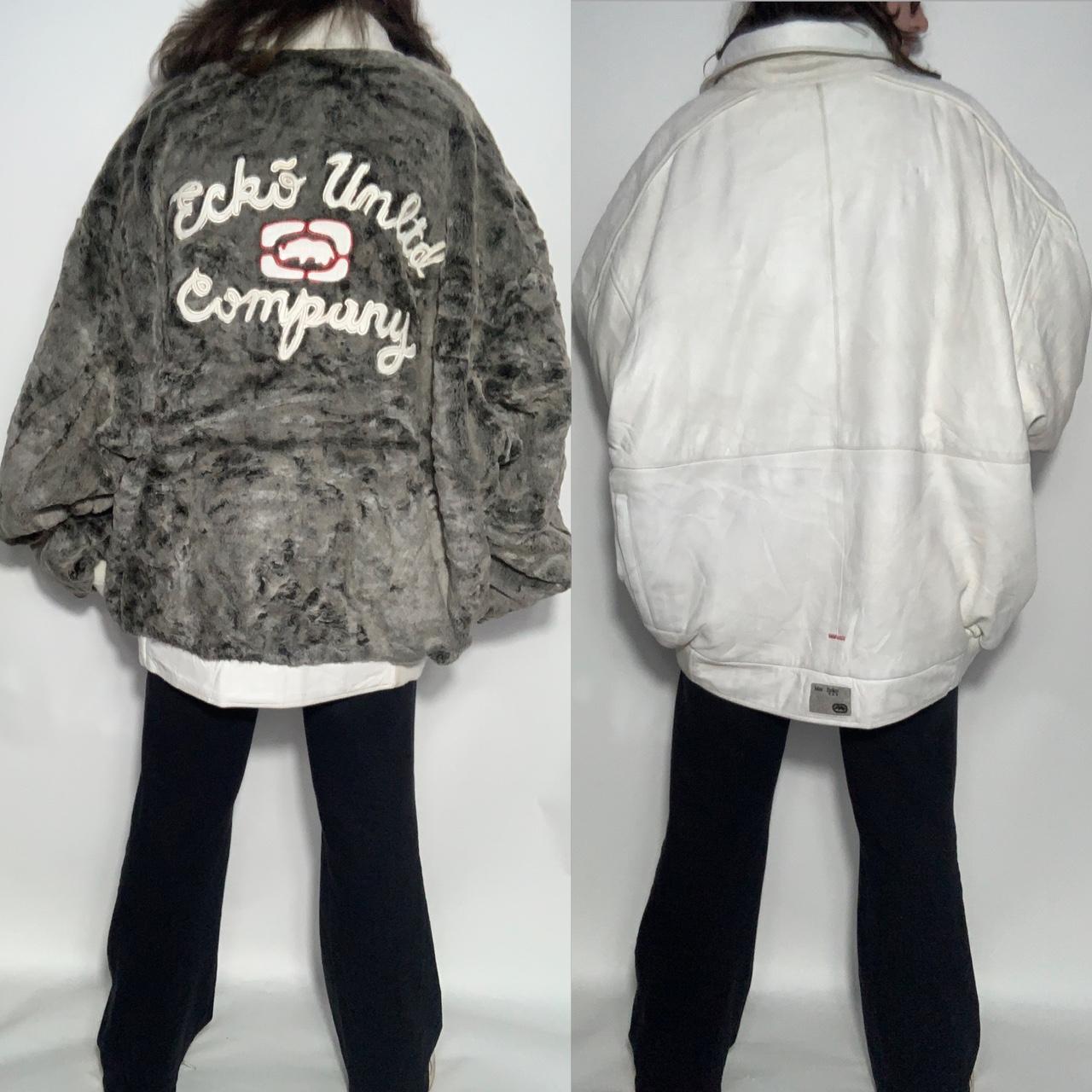 Vintage 90’s Ecko Unlimited REVERSIBLE embroidered... - Depop