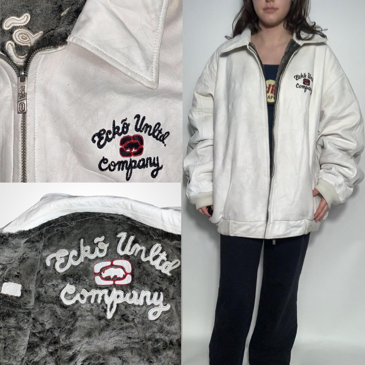 Vintage 90’s Ecko Unlimited REVERSIBLE embroidered... - Depop
