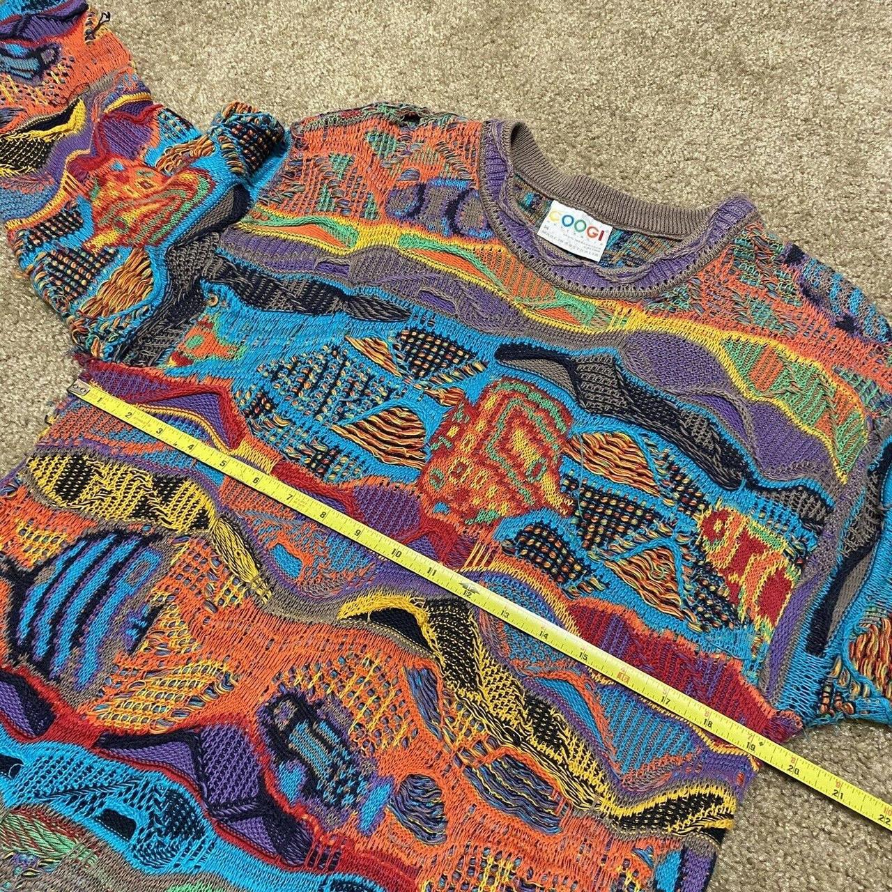 Vintage COOGI Sweater Mens Size Medium Multicolor... - Depop