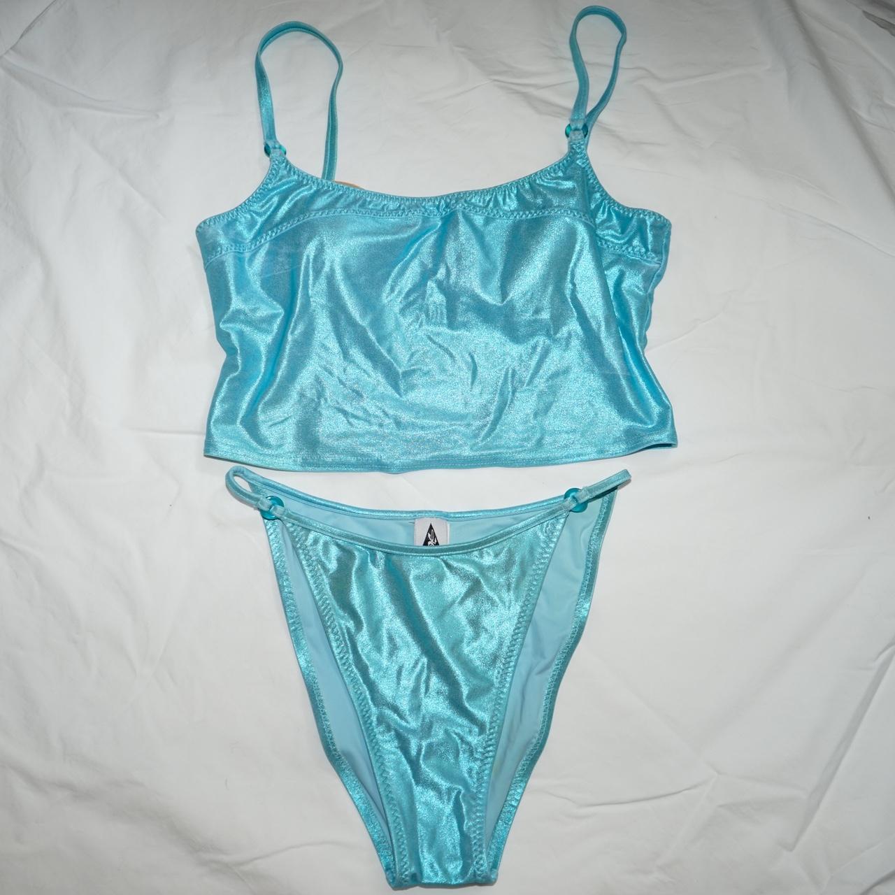 Vintage Hobie Tankini Set ! True retro 90s shiny... - Depop