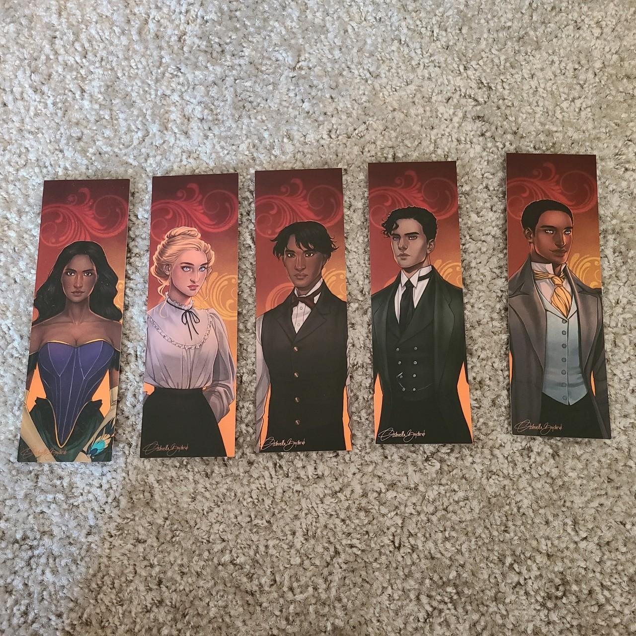 GILDED WOLVES BOOKMARK SET ARTWORK BY: GABRIELLA... - Depop