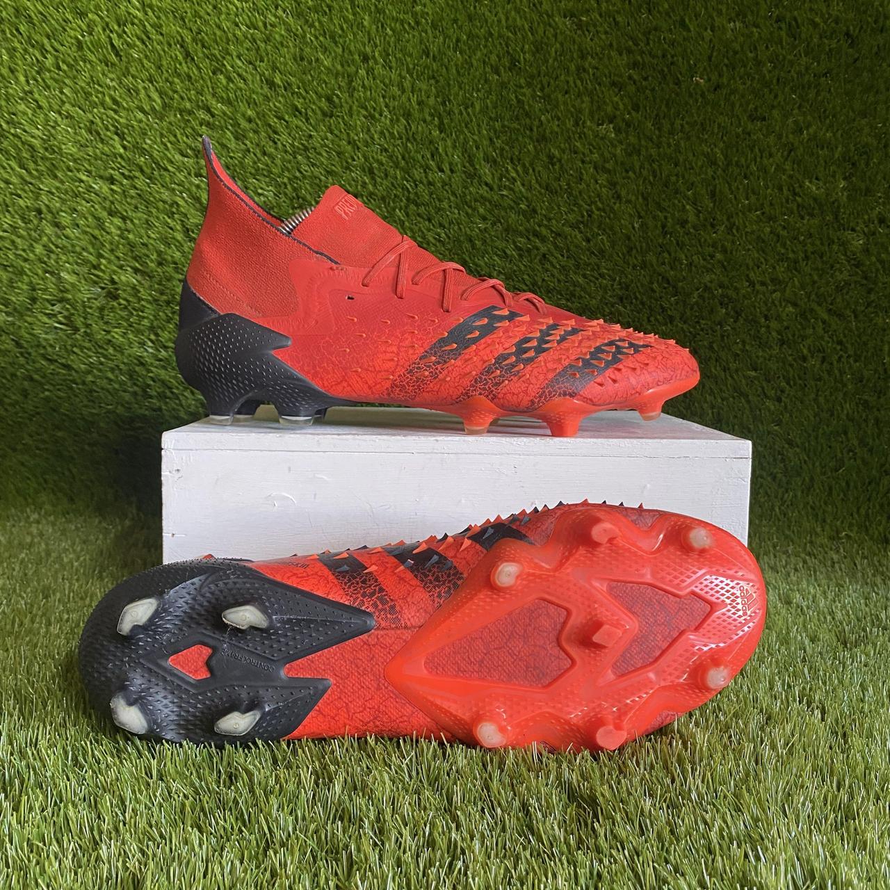 Adidas Men's Red Trainers | Depop