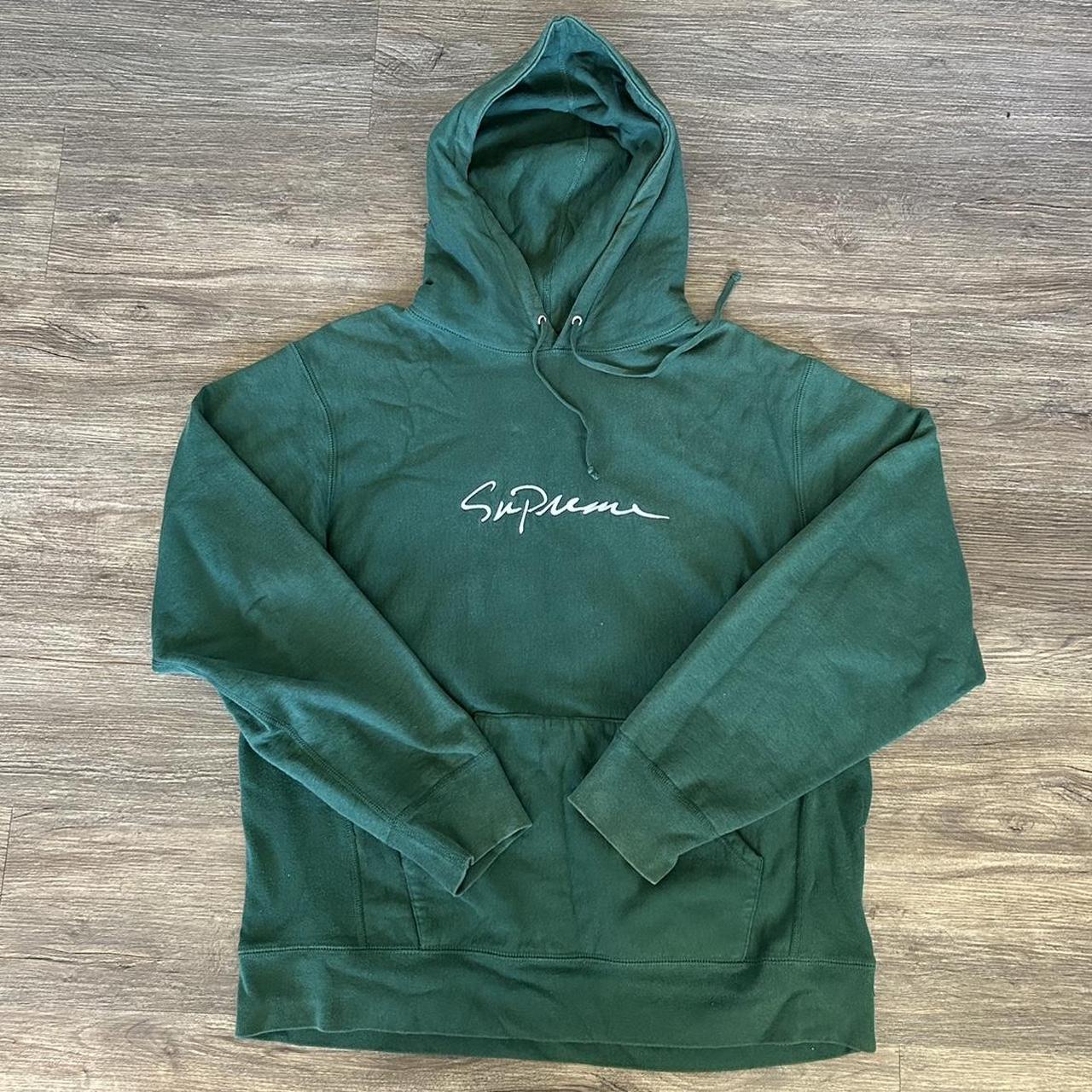 Supreme Classic Script Hoodie No holes or stains - Depop