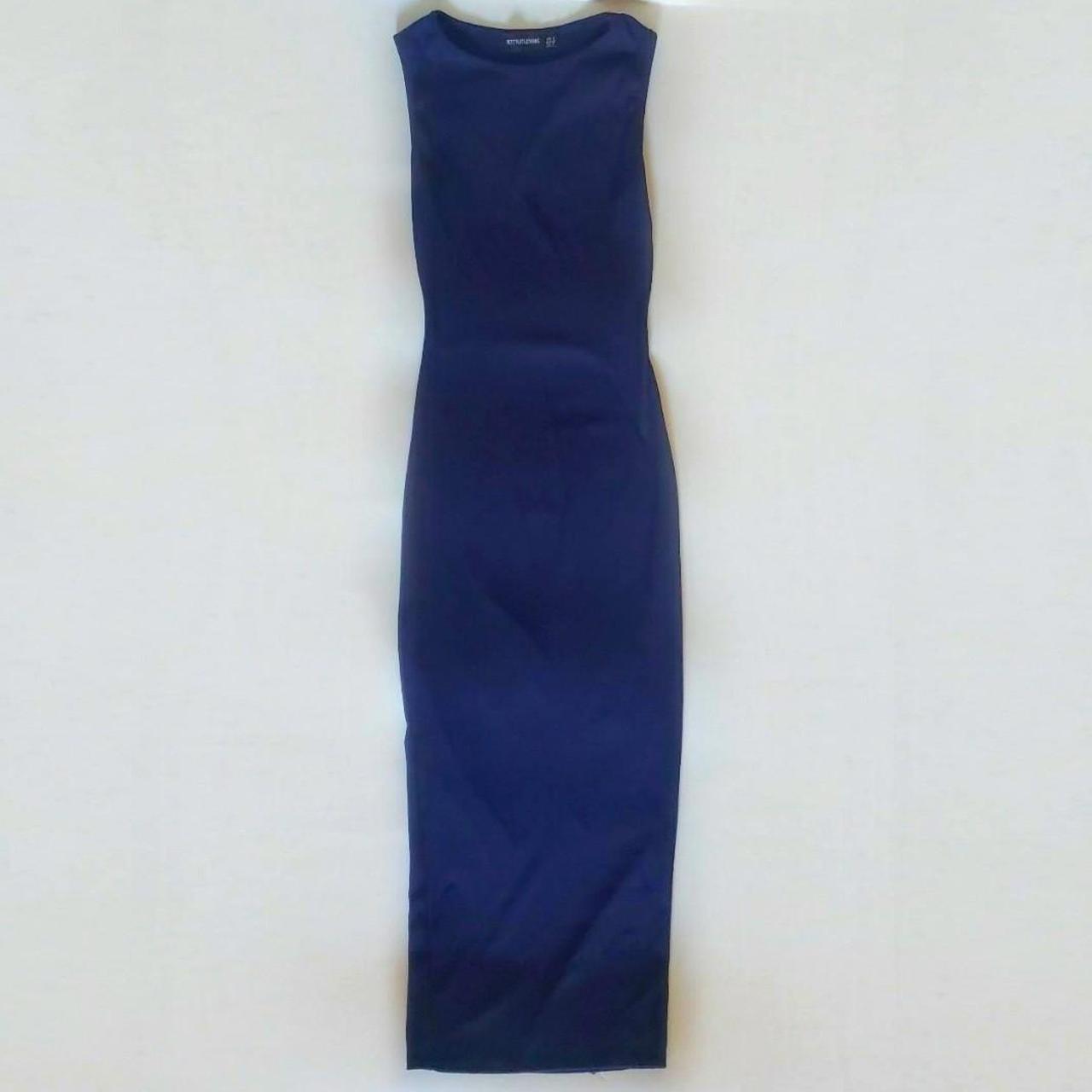 Navy blue XXS/XS tight form fitting formal business... - Depop