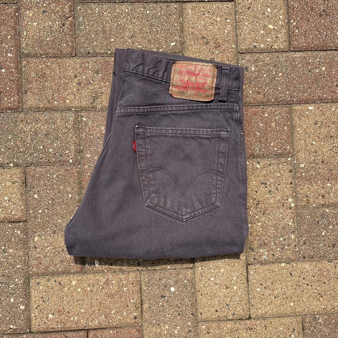 Item: vintage Levi’s 505 jeans Description: unique... - Depop