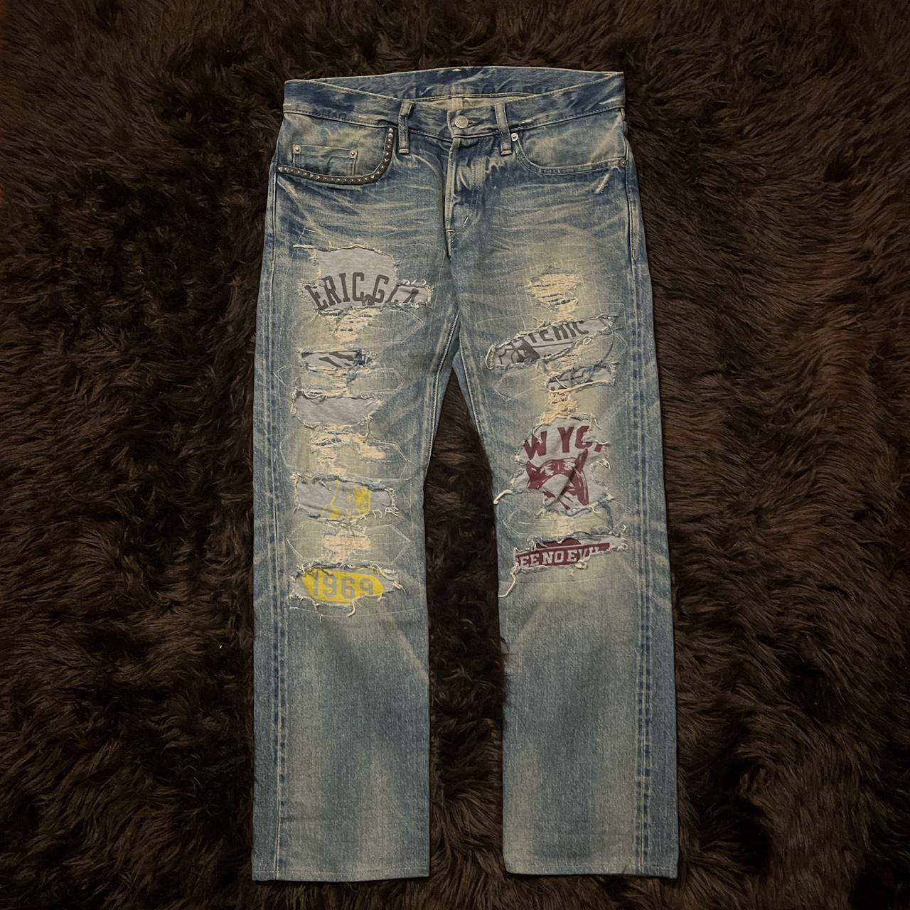 Hysteric Glamour Selvedge See No Evil Jeans nfs/... | Depop
