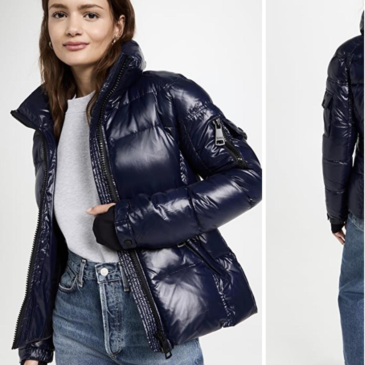 SAM Women's Navy Coat | Depop