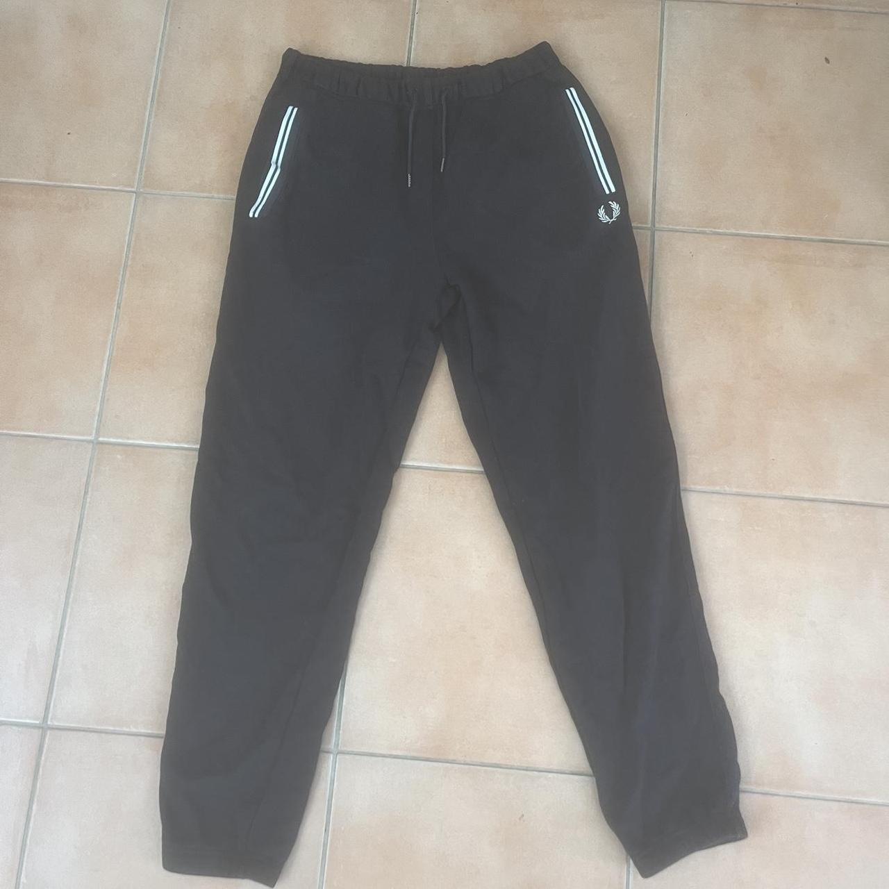 Fred Perry Tracksuit Pants. Only flaw is some lint... - Depop