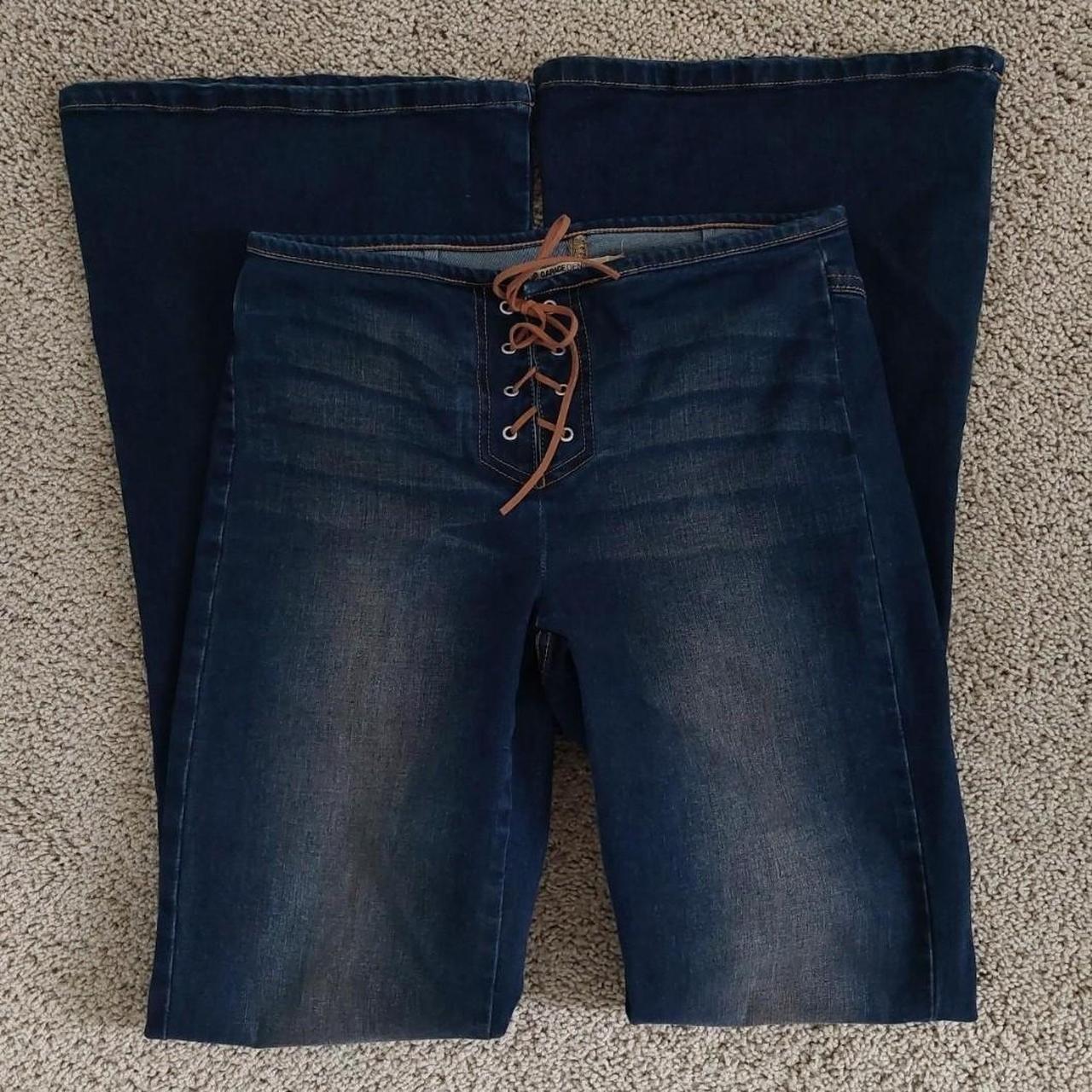 Insanely flattering Garage jeans. The wash and flare... - Depop