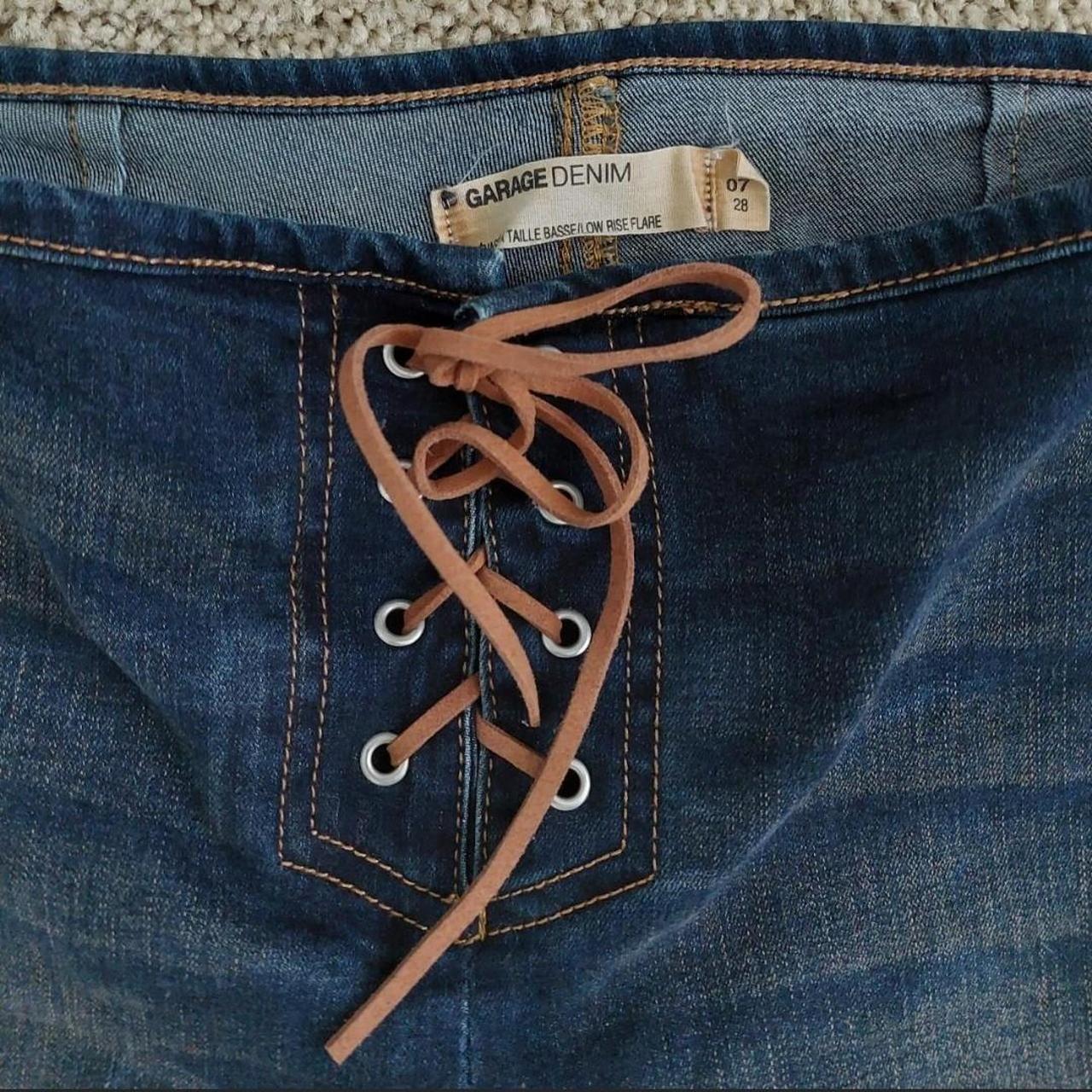 Insanely flattering Garage jeans. The wash and flare... - Depop