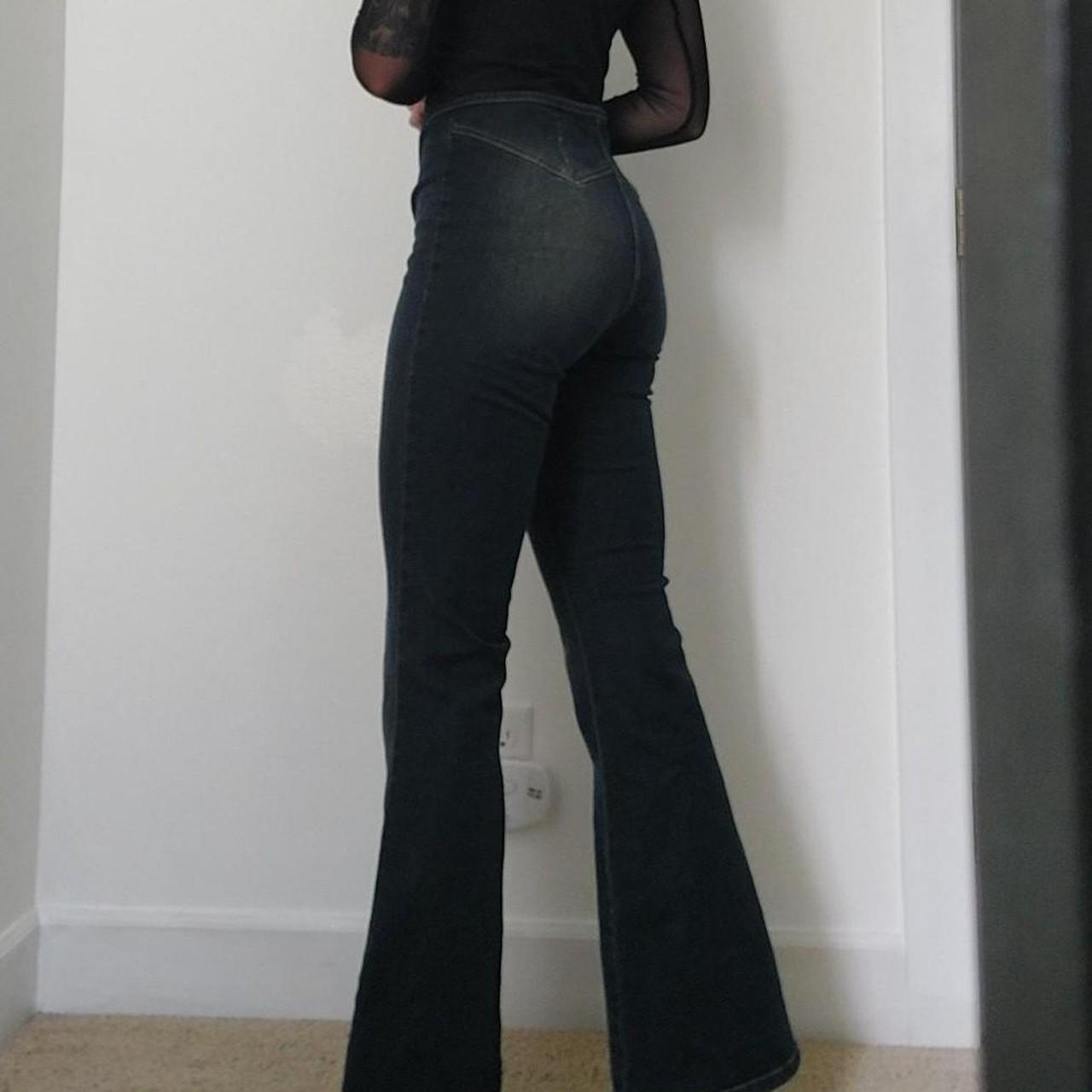 Insanely flattering Garage jeans. The wash and flare... - Depop