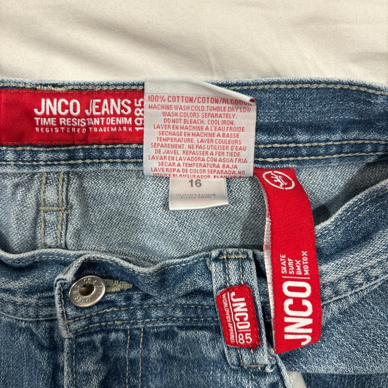 RARE JNCO Jeans size: 16 teen Waist 30in front... - Depop