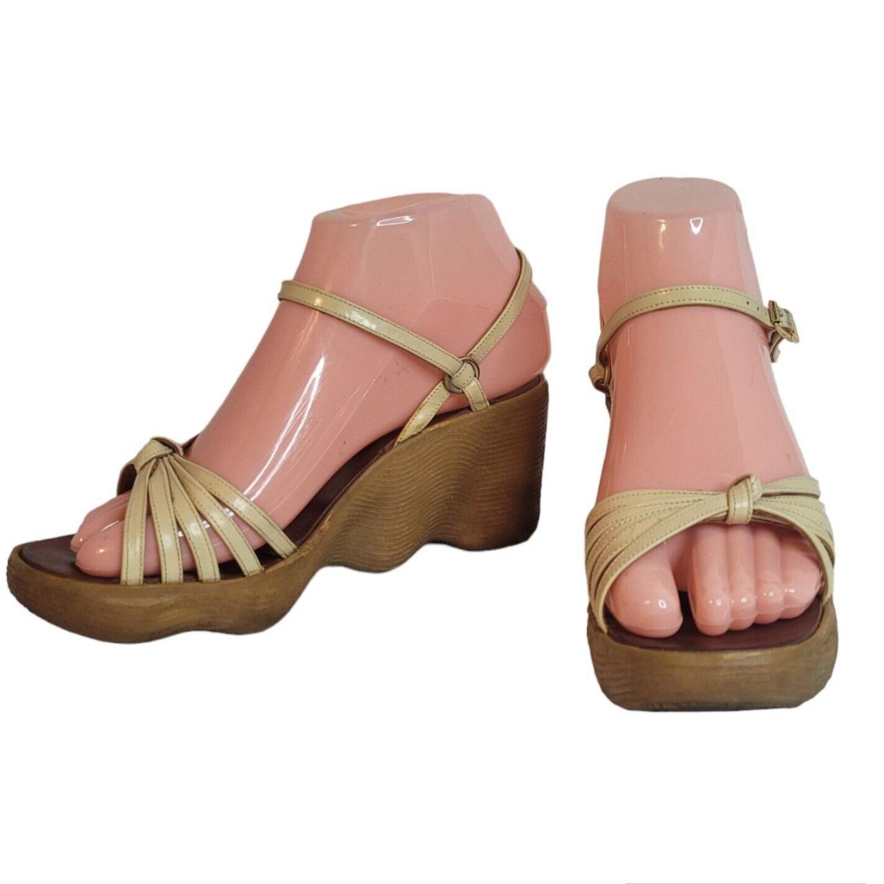 Authentic Vintage Famolare Go There Wavy Platform... - Depop