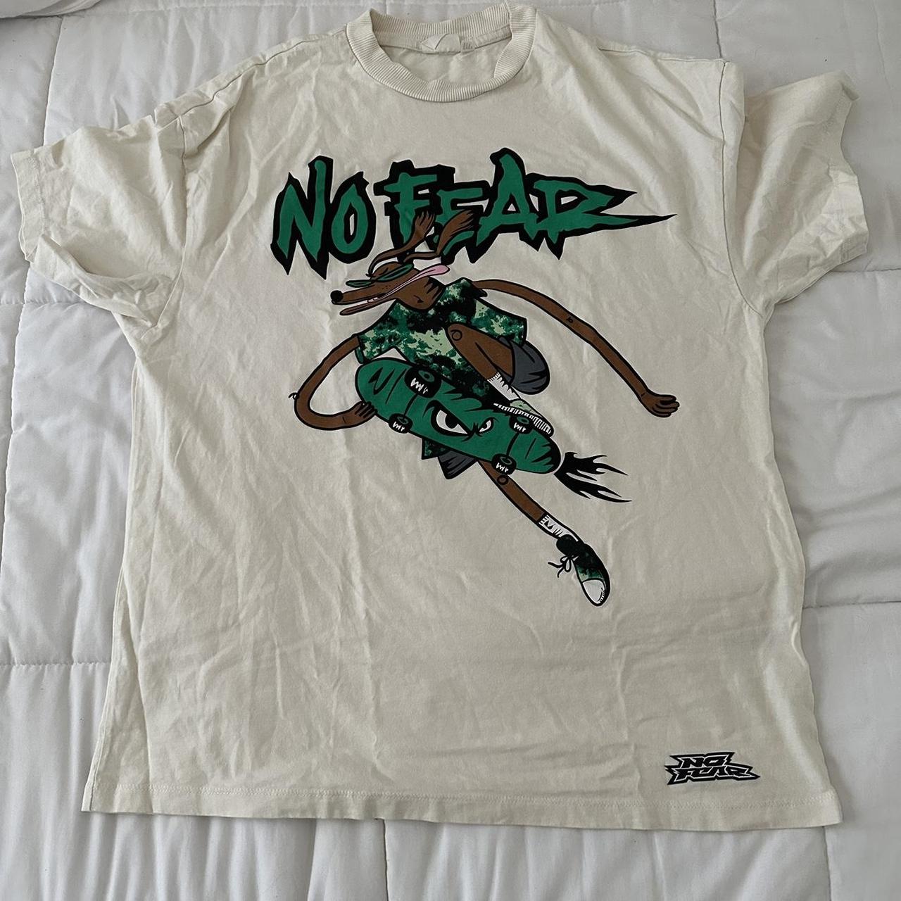 ‘NO FEAR’ graphic tee - from h&m - worn once - no... - Depop