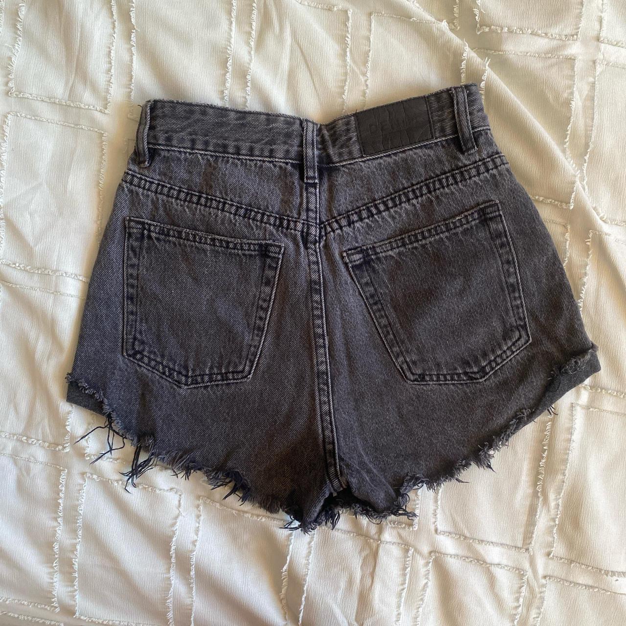 black glassons denim shorts Size 6 perfect condition - Depop